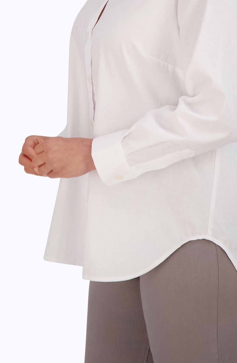 Foxcroft Croc Jacquard Cotton Blend Button-Up Shirt | Nordstromrack