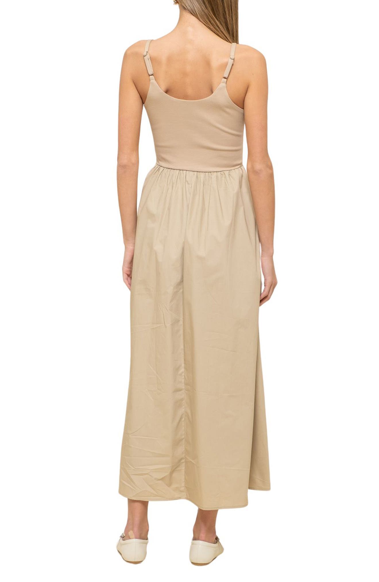 Blu Pepper Mixed Media Midi Dress | Nordstromrack