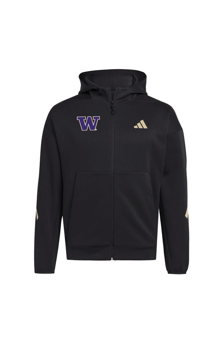 adidas Men's adidas Black Washington Huskies Z.N.E. Full-Zip Hoodie ...