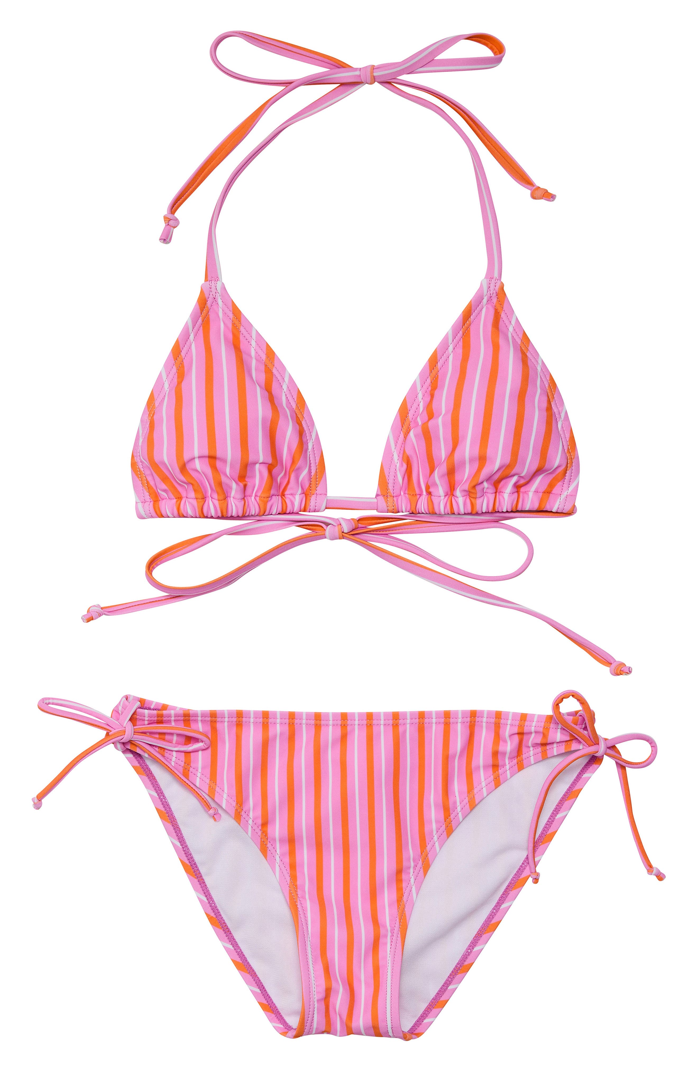 Snapper Rock Kids' Stripy Sunset Two-Piece Swimsuit | Nordstrom