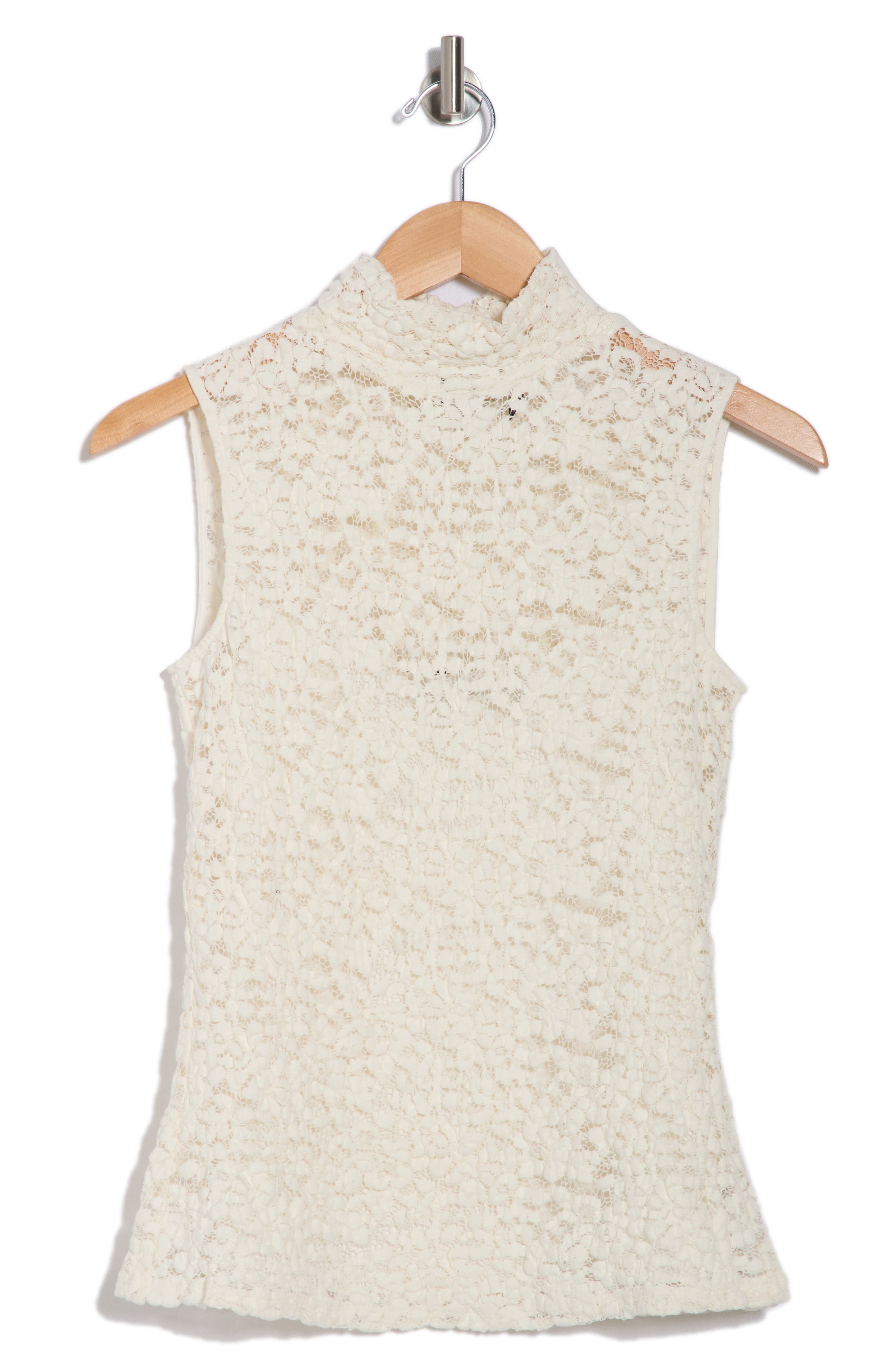 Theory Mock Neck Lace Top | Nordstromrack