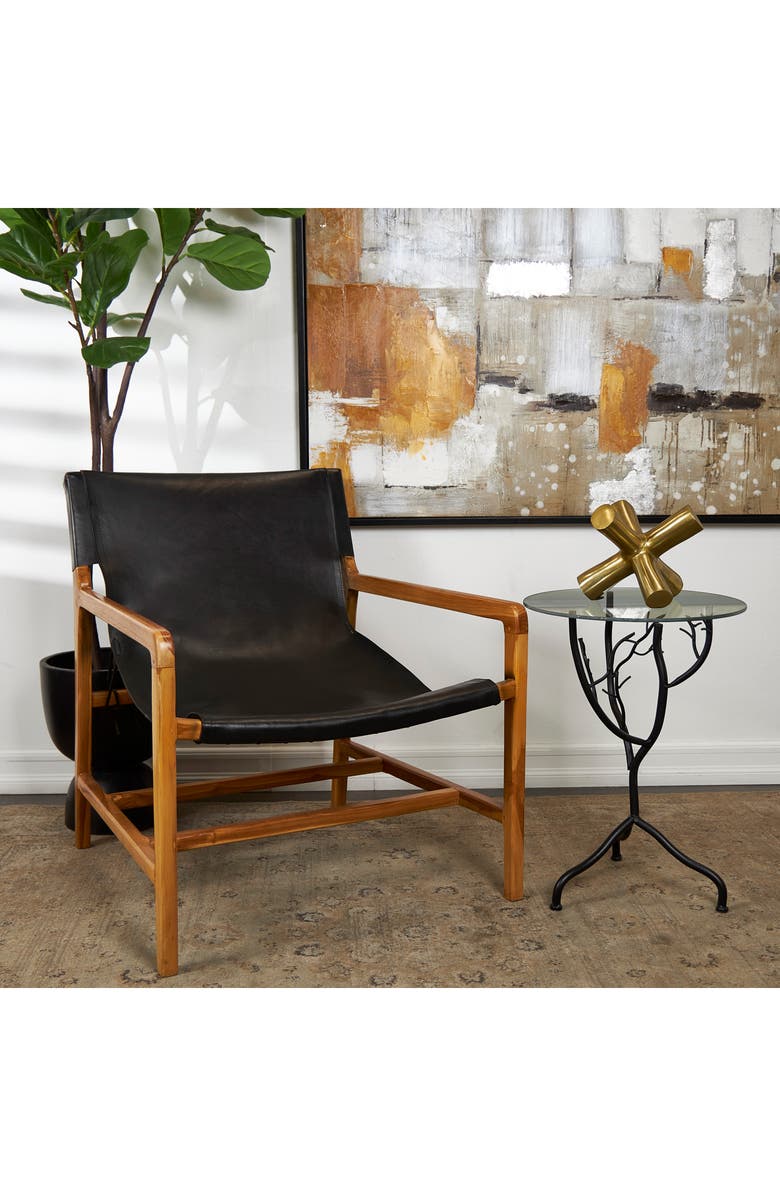 VIVIAN LUNE HOME Metal & Glass Trim Limb Accent Table | Nordstromrack