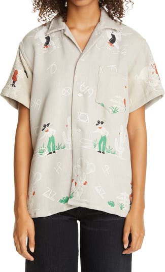 Bode One of a Kind Cowboy Camp Shirt | Nordstrom