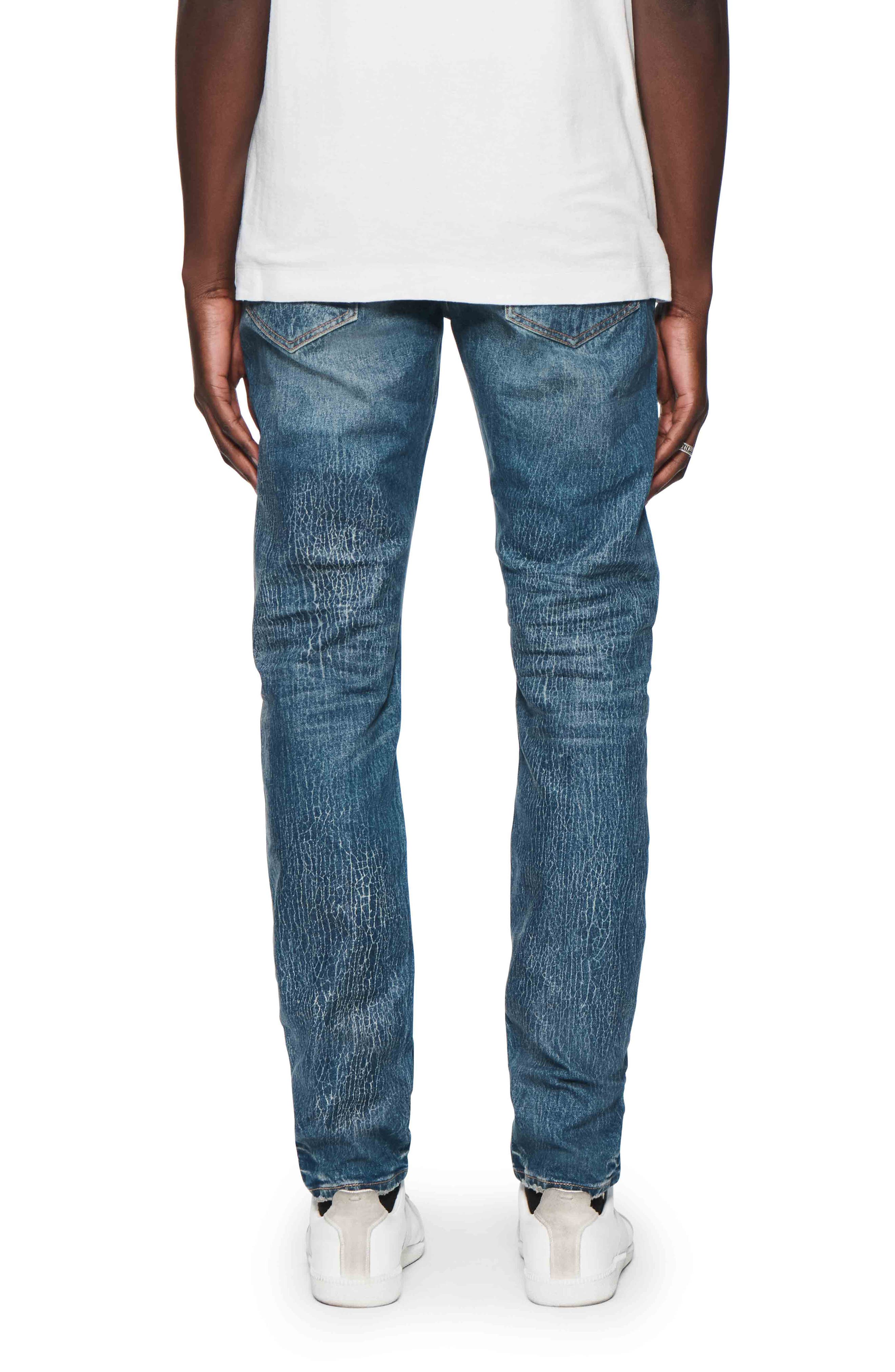 PURPLE BRAND Crackle Coated Skinny Jeans | Nordstromrack