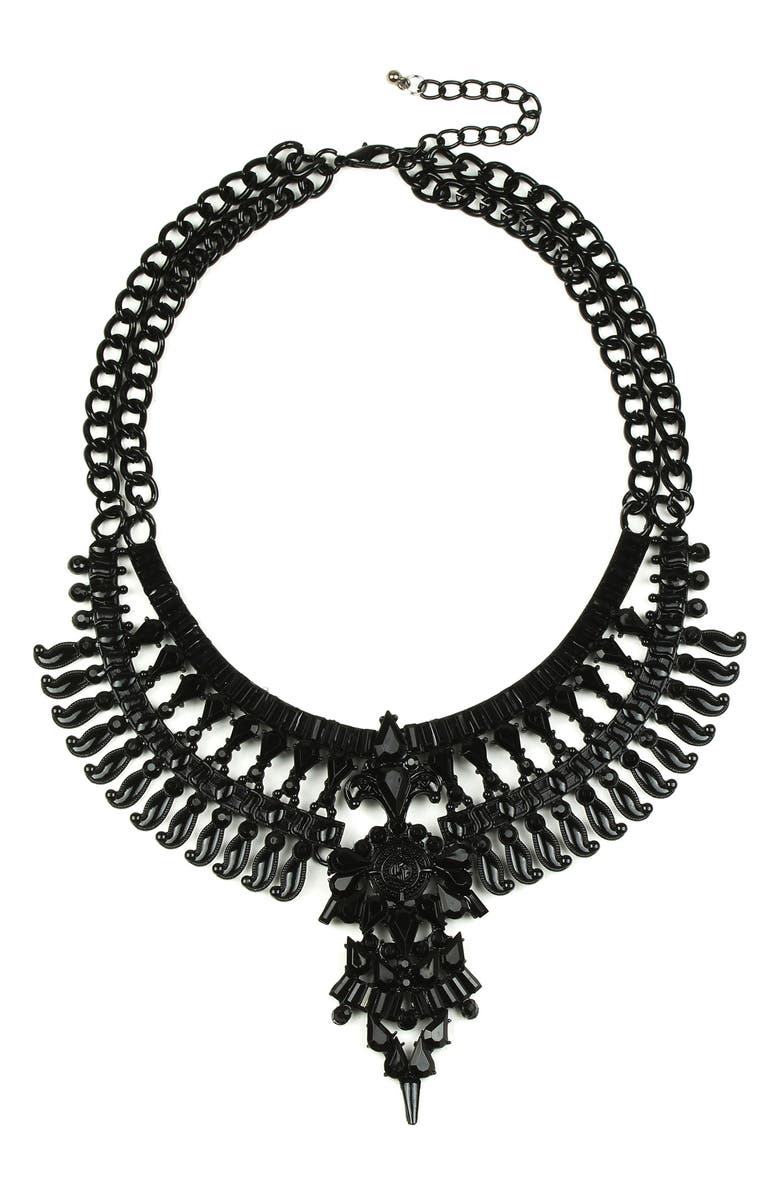 EYE CANDY LOS ANGELES Chloé Black Statement Necklace | Nordstromrack