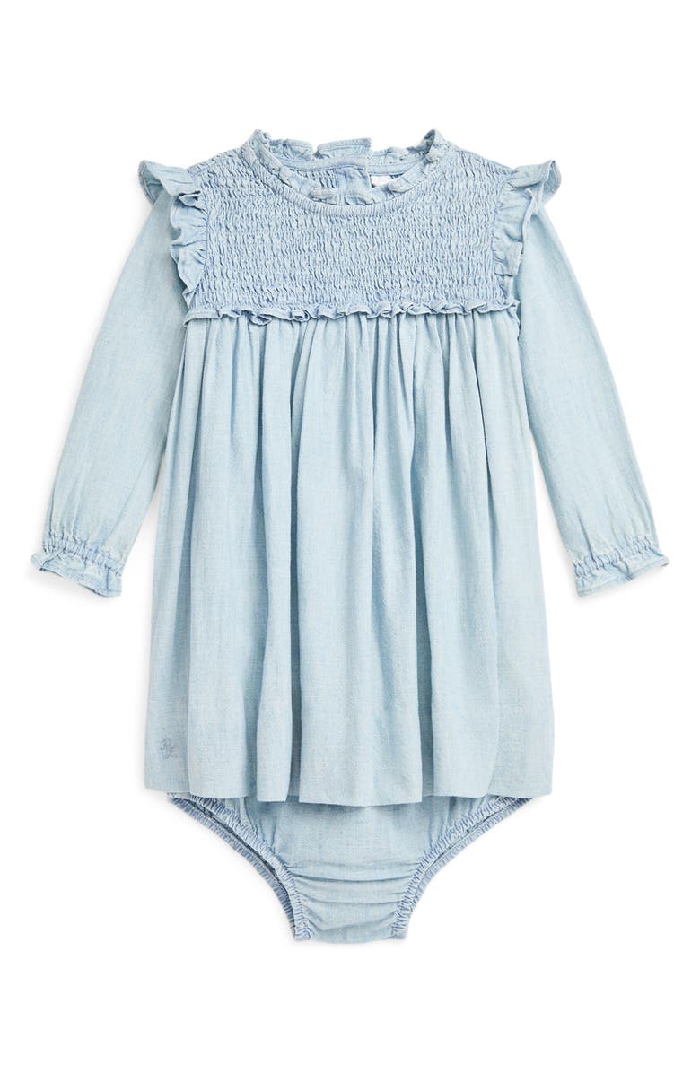 Ralph Lauren Cotton Chambray Dress & Bloomers | Nordstromrack
