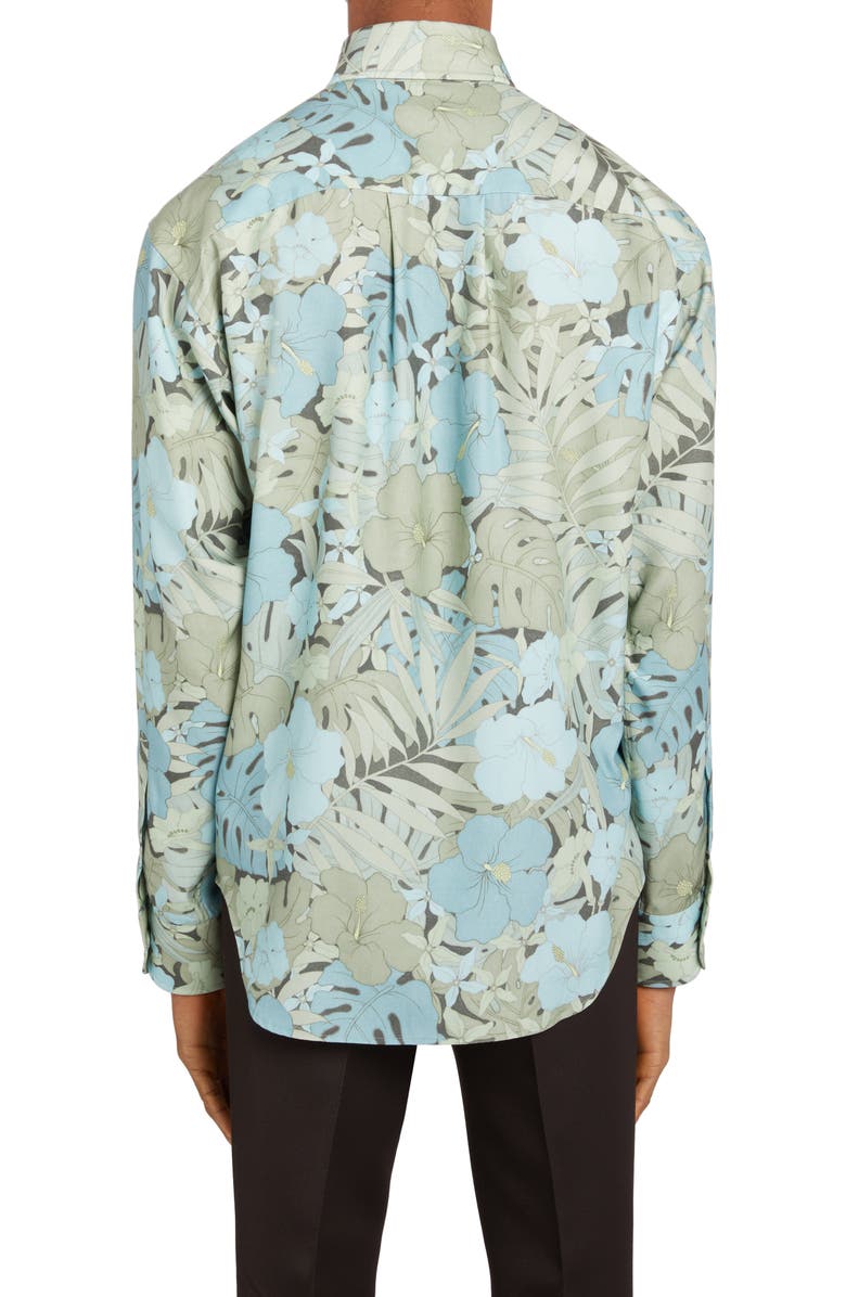TOM FORD Dusty Hibiscus Fluid Fit Button-Down Shirt | Nordstromrack