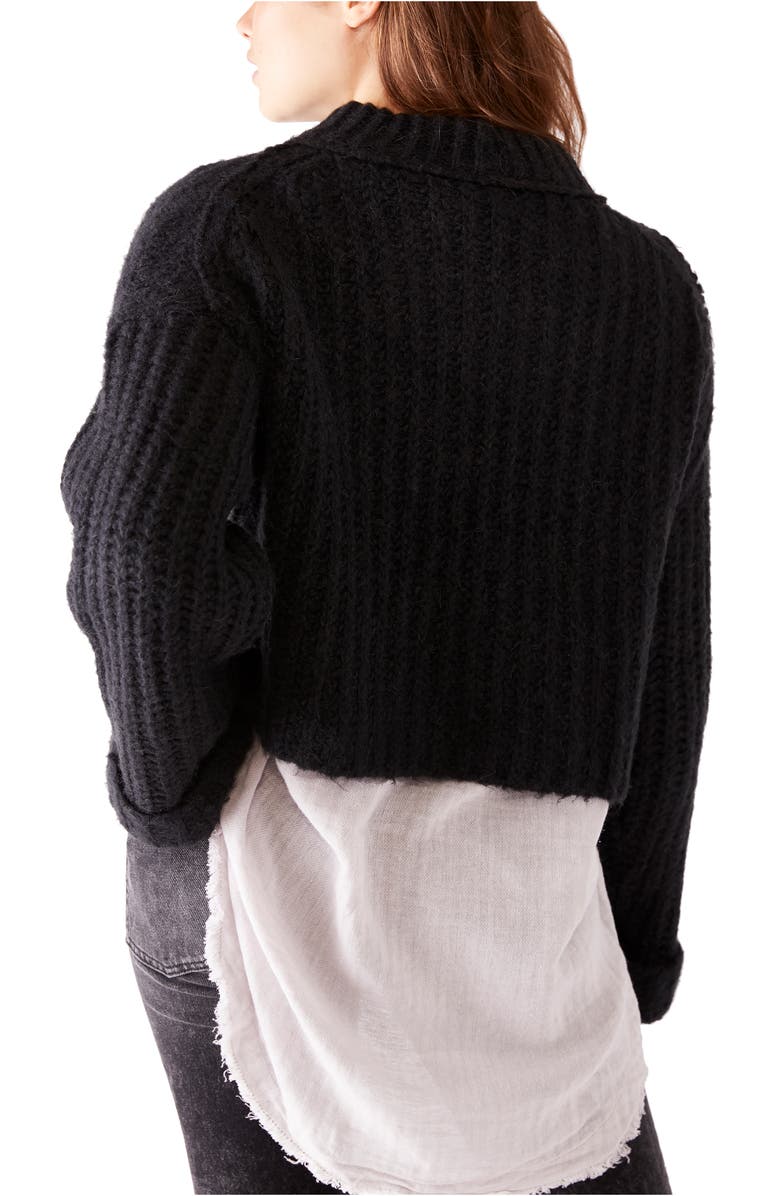 Free People Alpine Crop Mock Neck Sweater | Nordstromrack