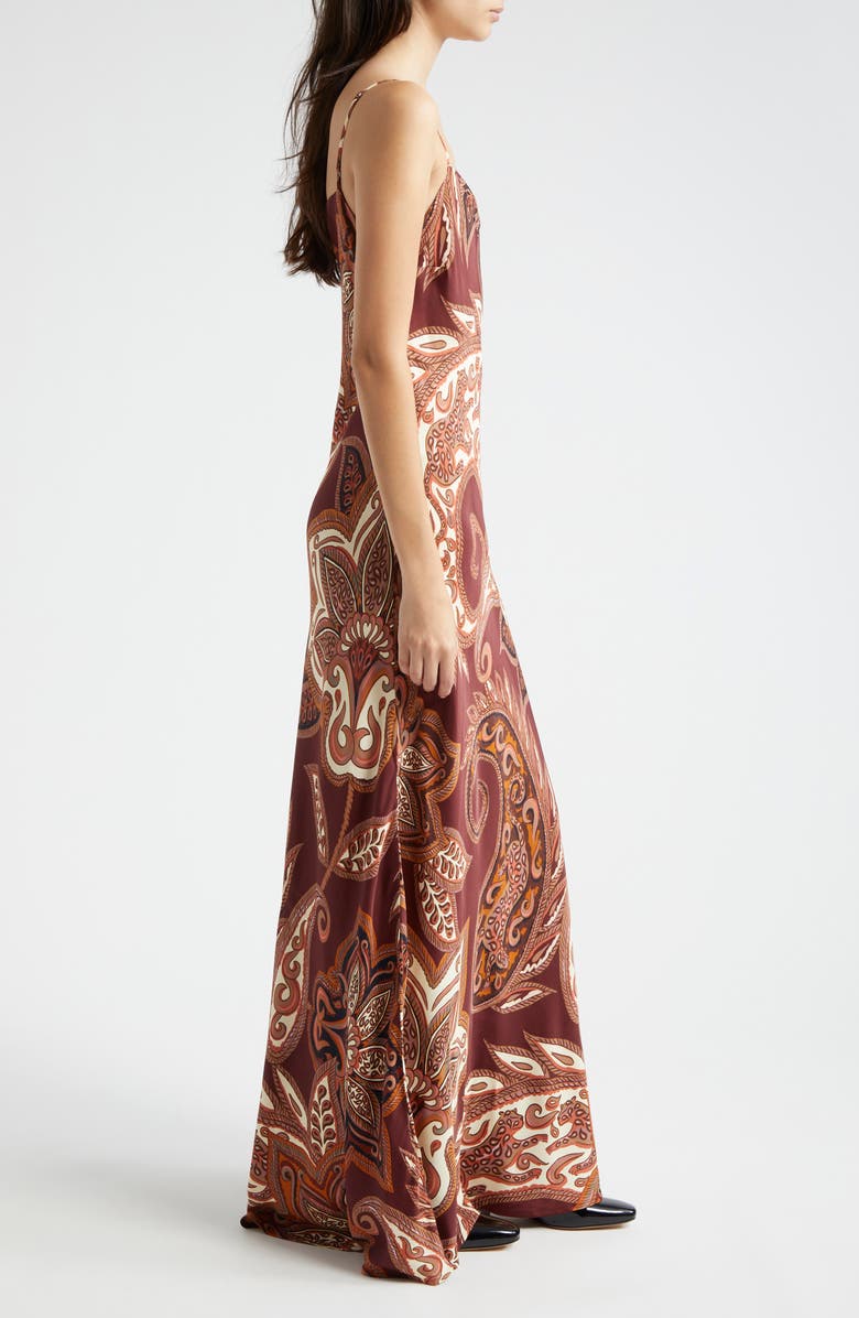 FARM Rio Leopard Paisley Maxi Slipdress | Nordstromrack