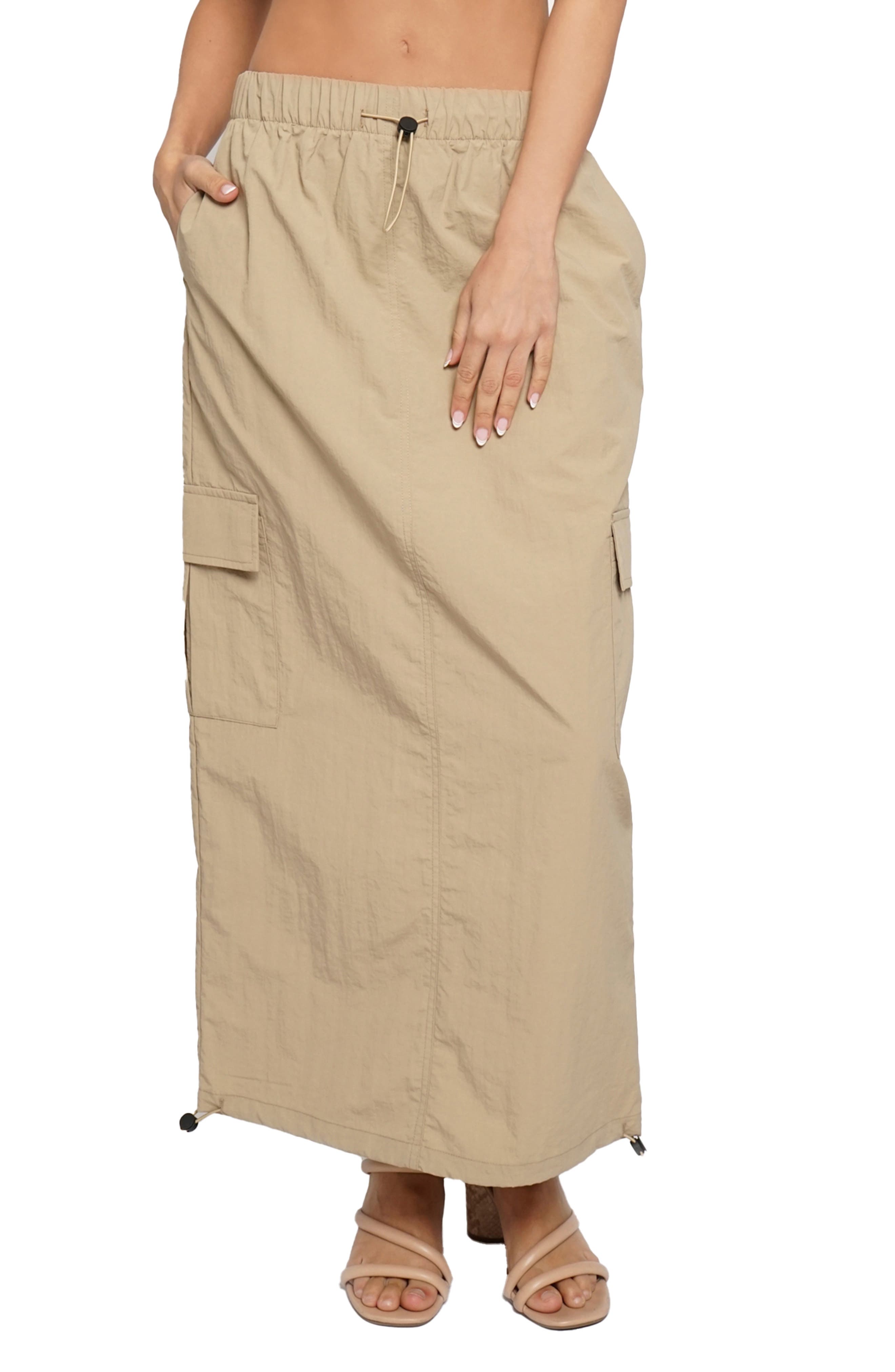 Know One Cares Nylon Cargo Maxi Skirt | Nordstromrack