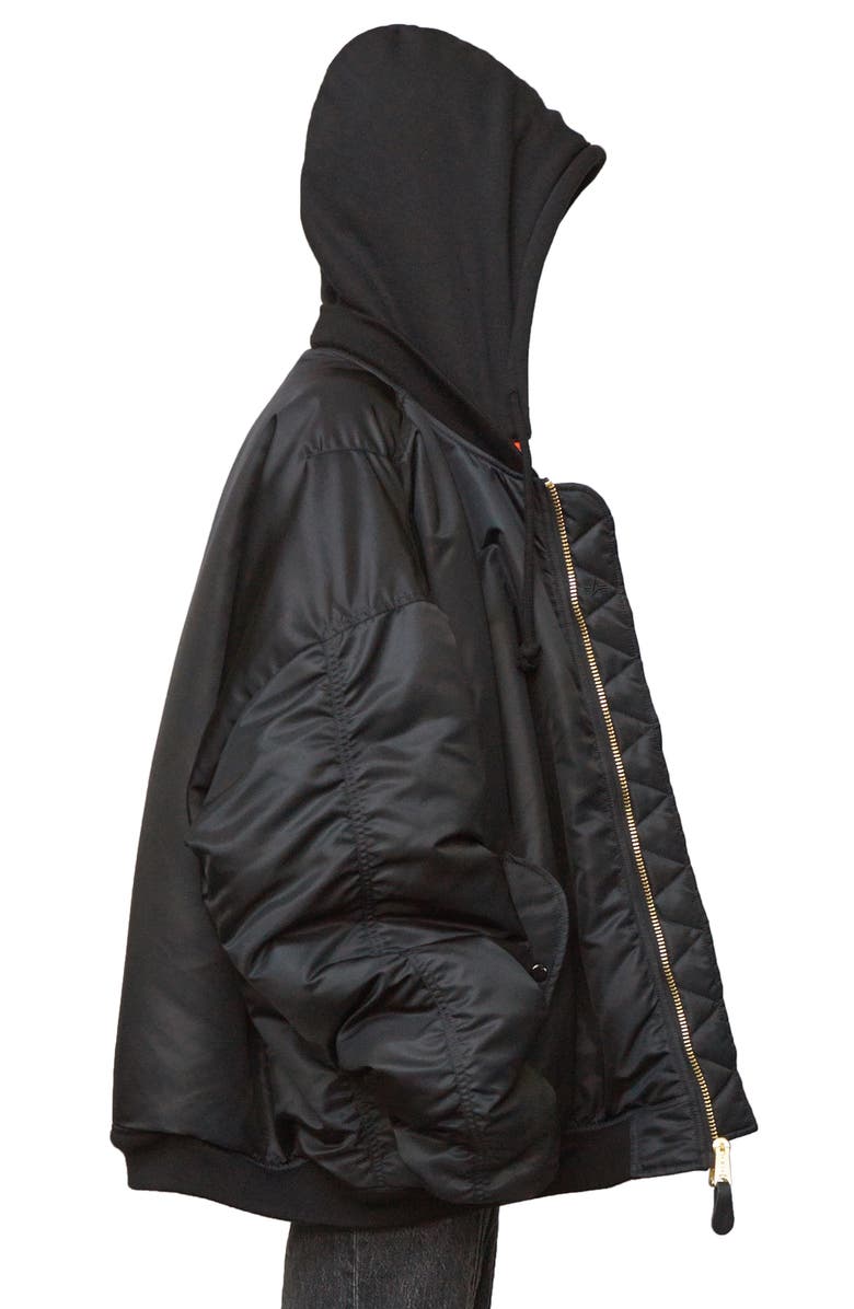 VETEMENTS Oversized Reversible Bomber Jacket | Nordstrom