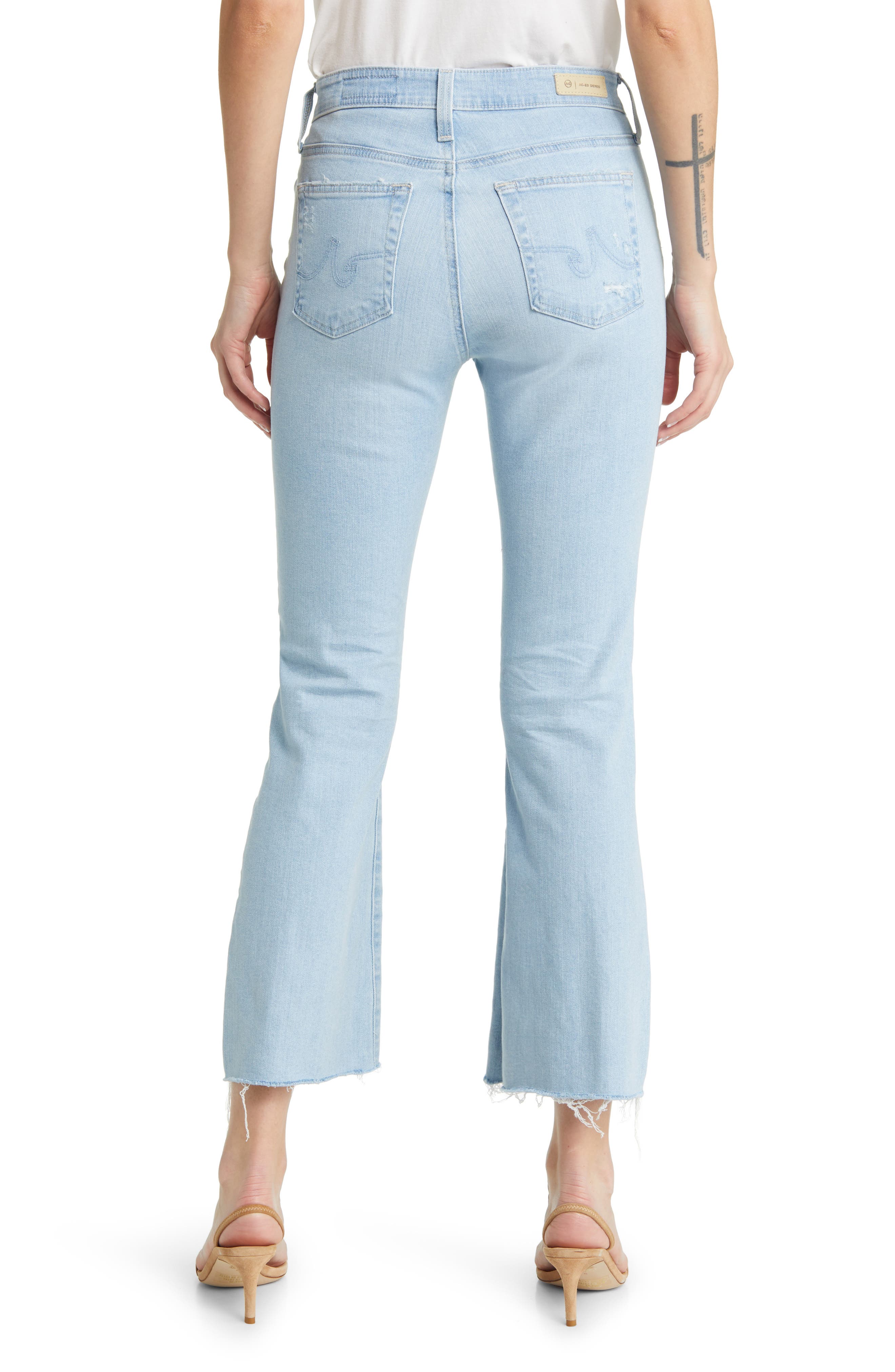 AG Farrah Raw Hem Crop Bootcut Jeans | Nordstromrack