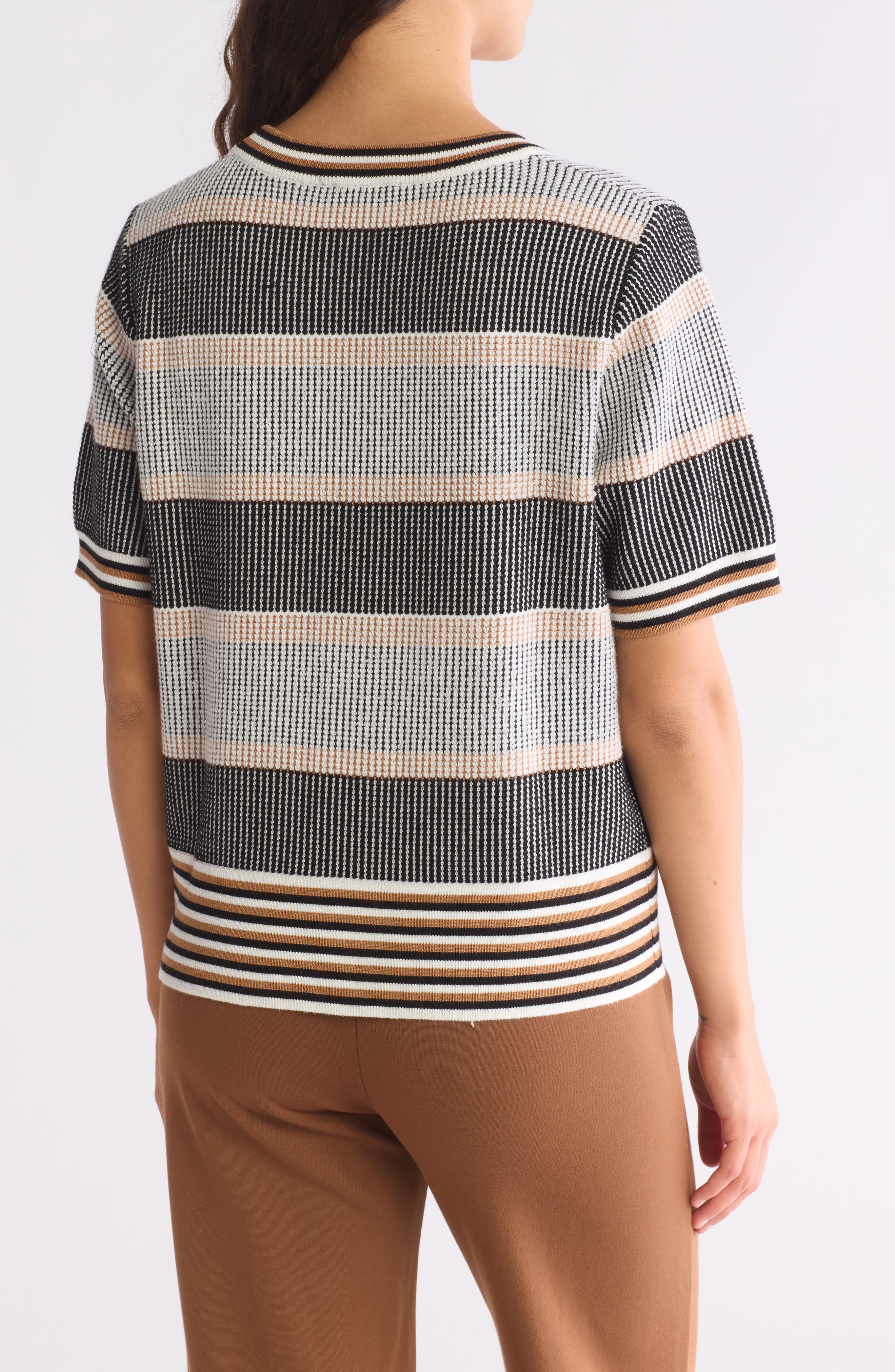 Adrianna Papell V-Neck Jacquard Sweater | Nordstromrack