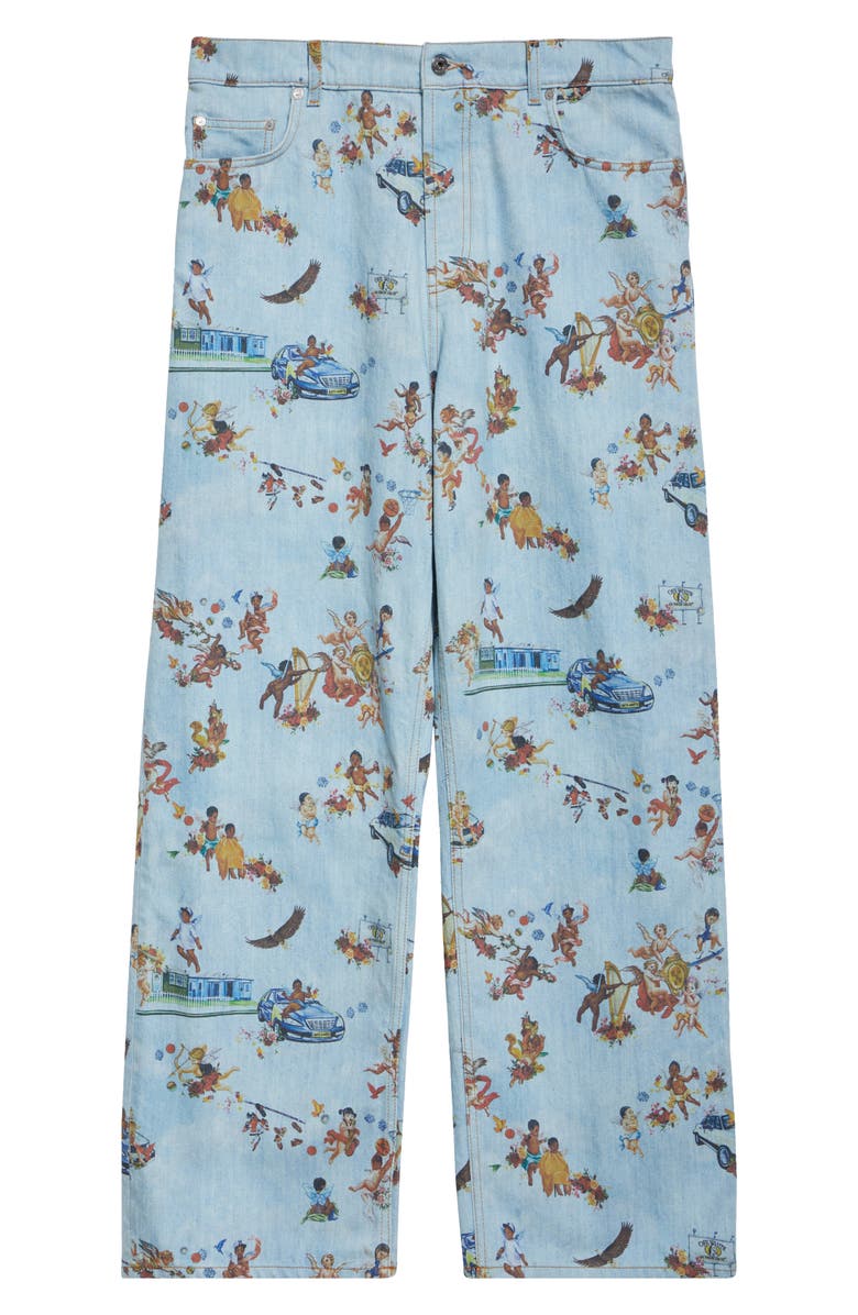 Off-White Fresco Print Straight Leg Jeans | Nordstromrack
