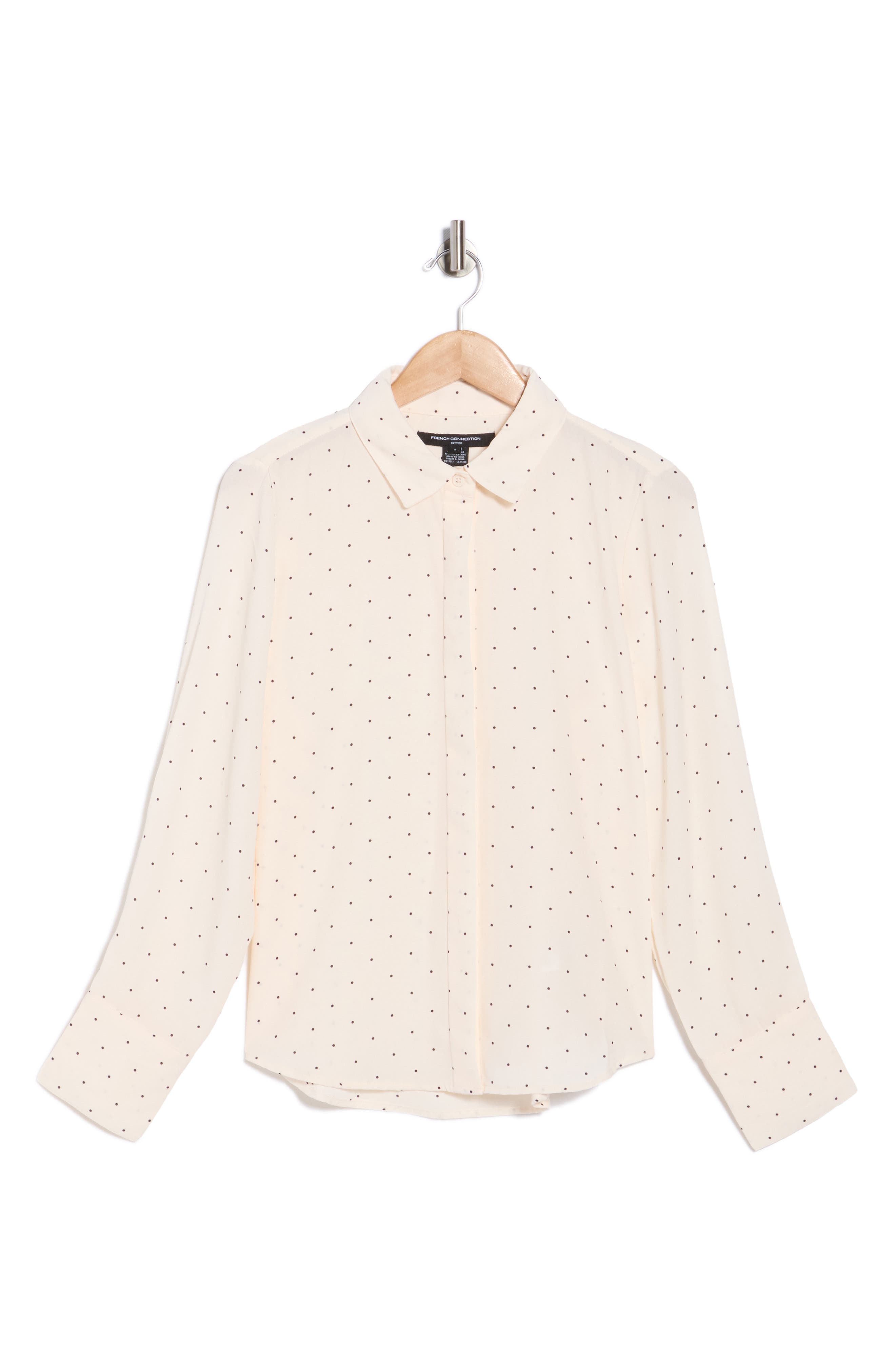 French Connection Polka Dot Button-Up Shirt | Nordstromrack