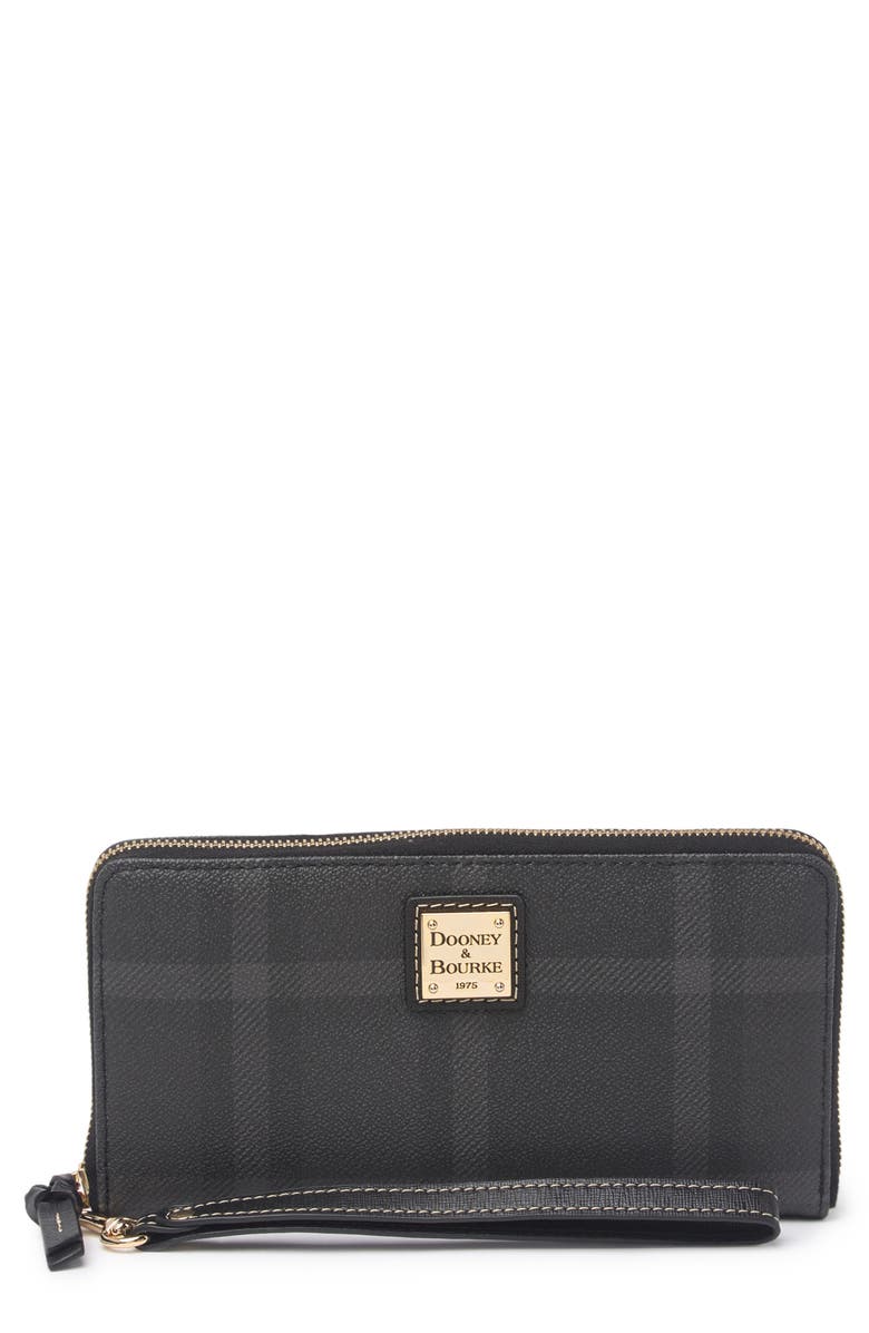 Dooney & Bourke Plaid Leather Wristlet Wallet | Nordstromrack