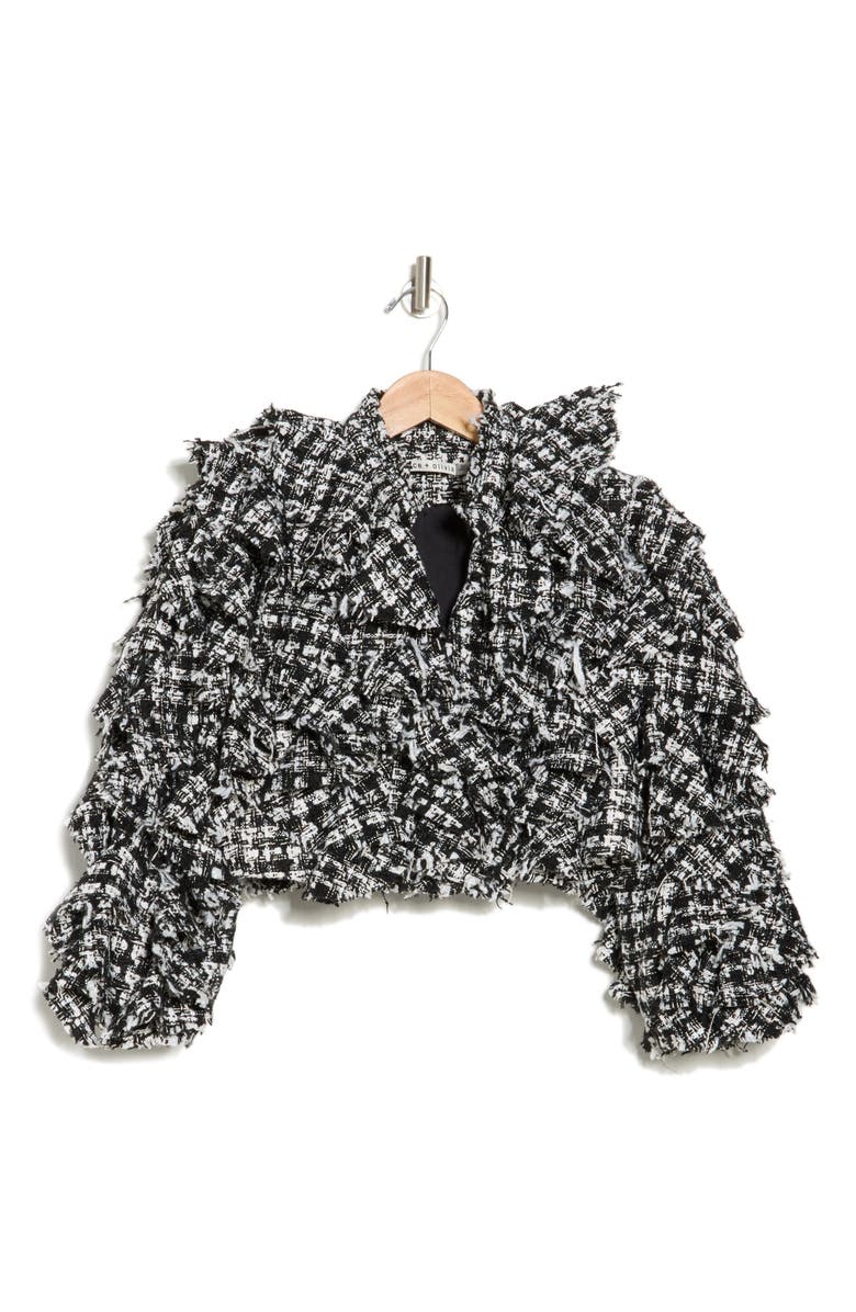 Alice + Olivia Britton Three Quarter Sleeve Crop Jacket | Nordstromrack