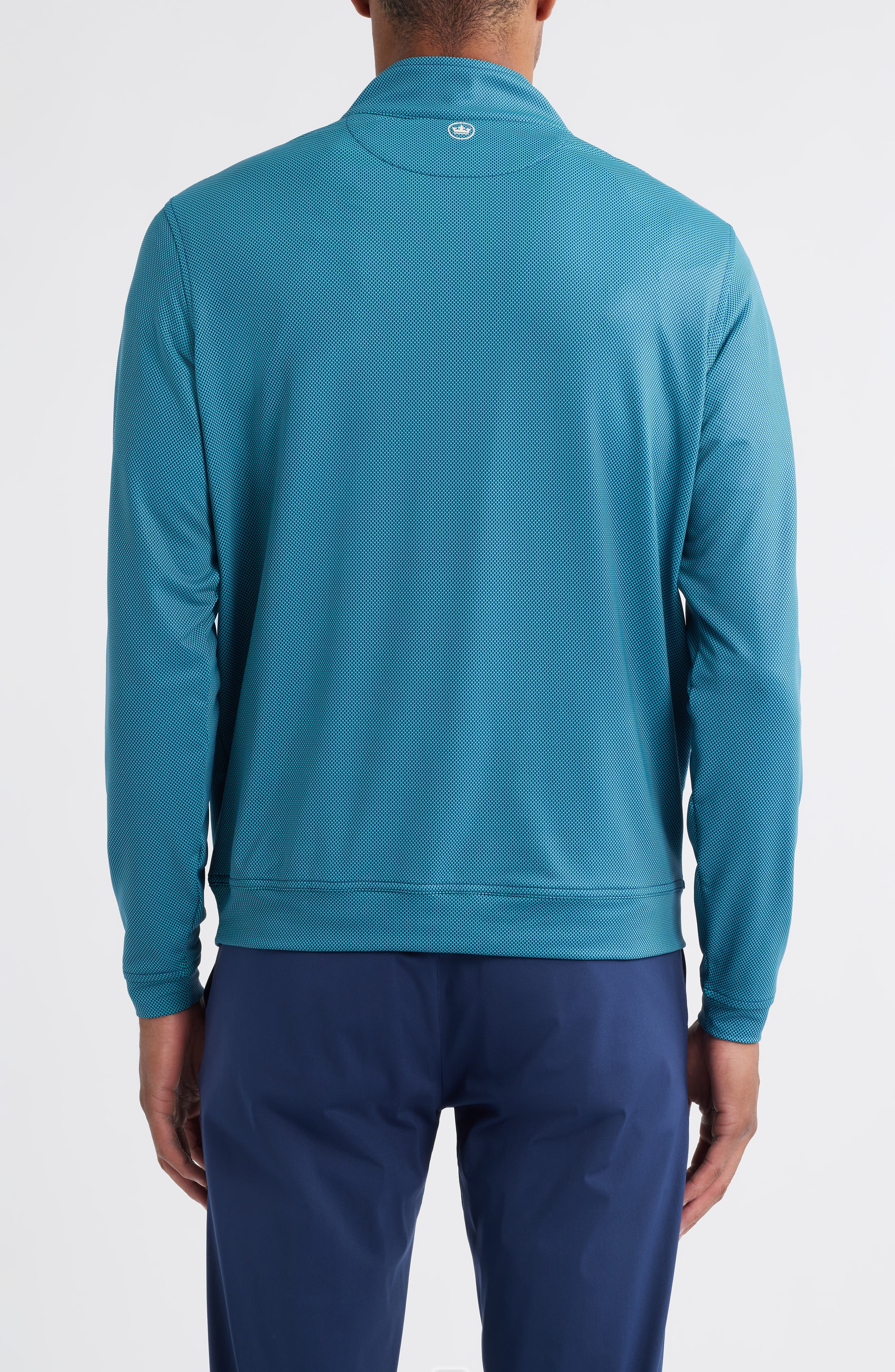 Peter Millar Perth Bird's Eye Performance Quarter Zip Pullover | Nordstrom