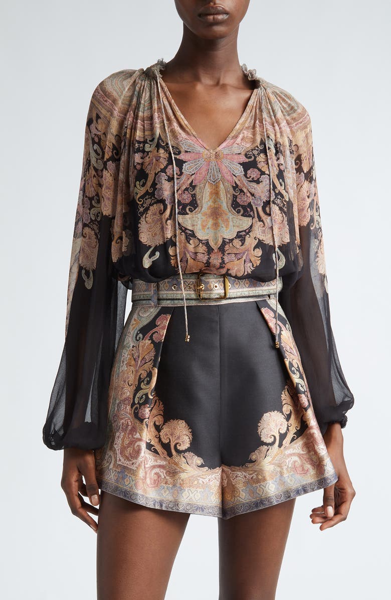Zimmermann Illustration Floral Paisley Top | Nordstromrack