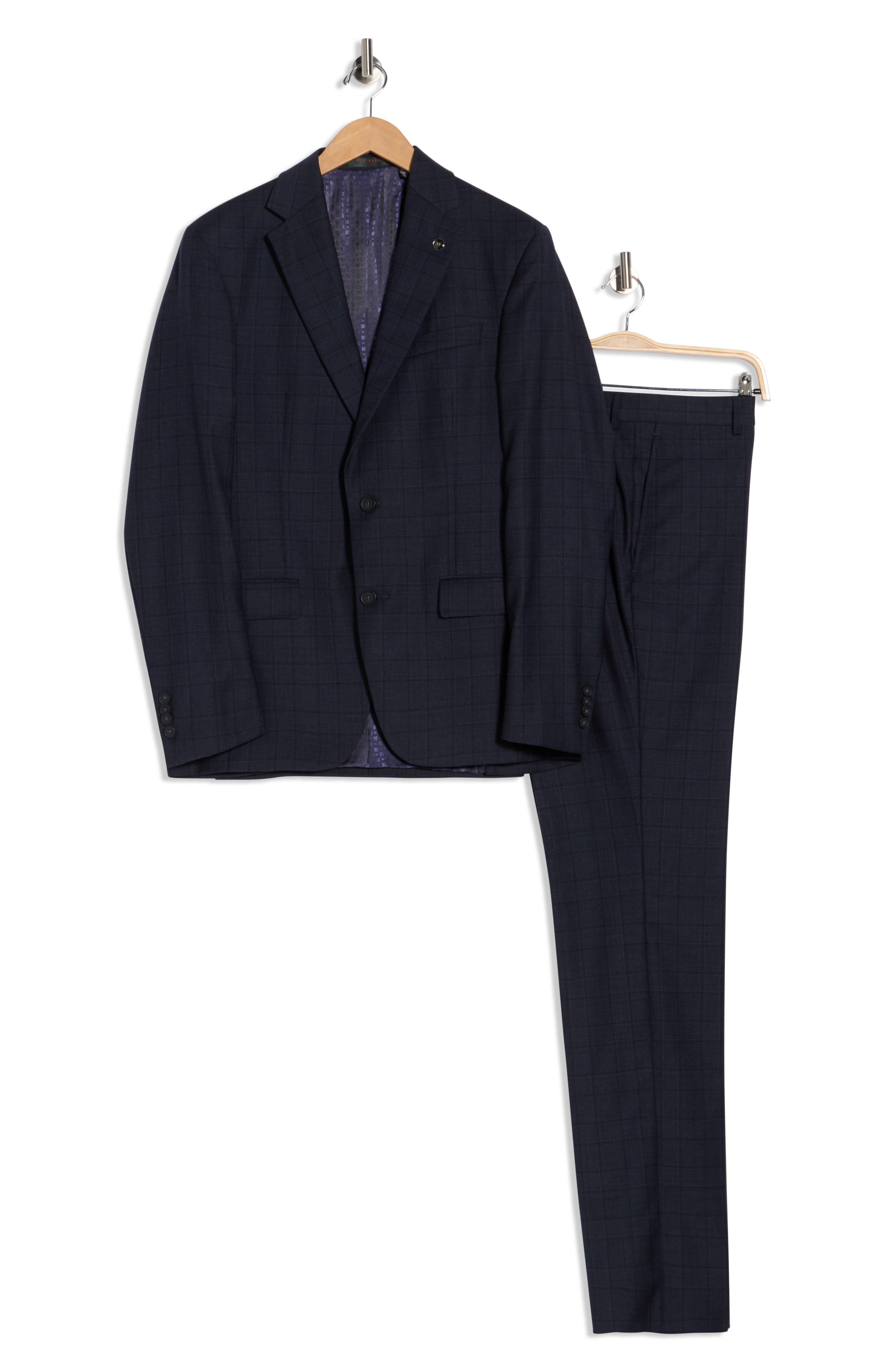 No Ordinary Joe by Ted Baker Jake Check Navy Wool Suit | Nordstromrack