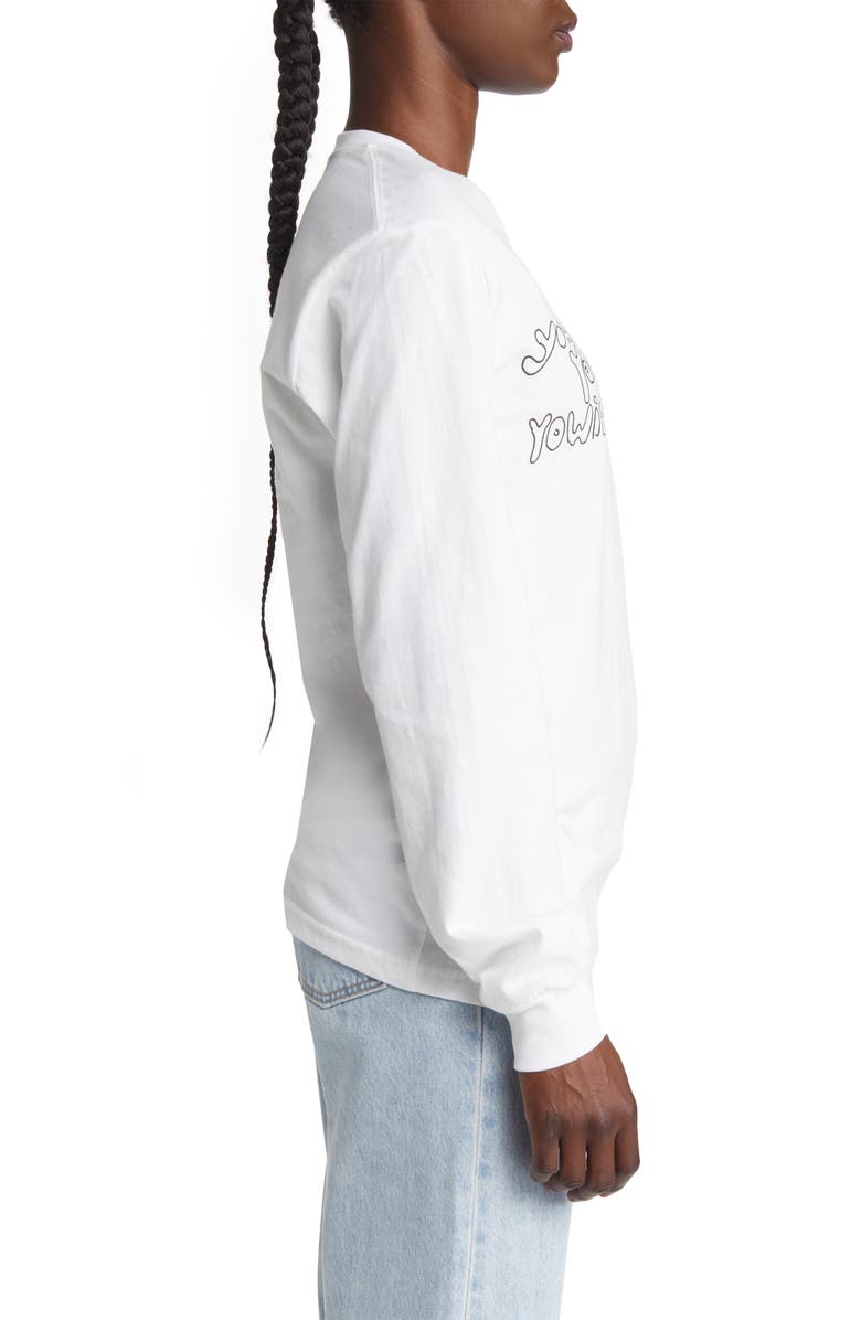 YOWIE Crewneck Long Sleeve Cotton Logo Graphic Tee | Nordstromrack