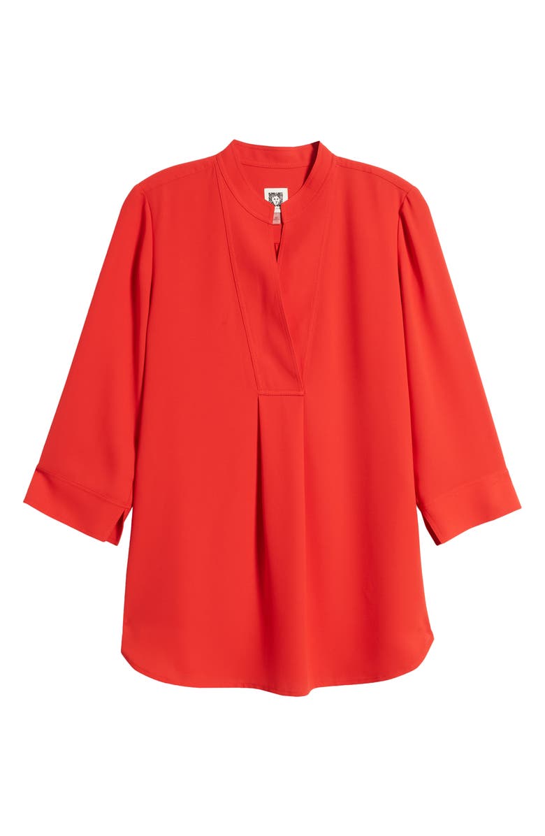 Anne Klein Split Neck Woven Tunic | Nordstromrack