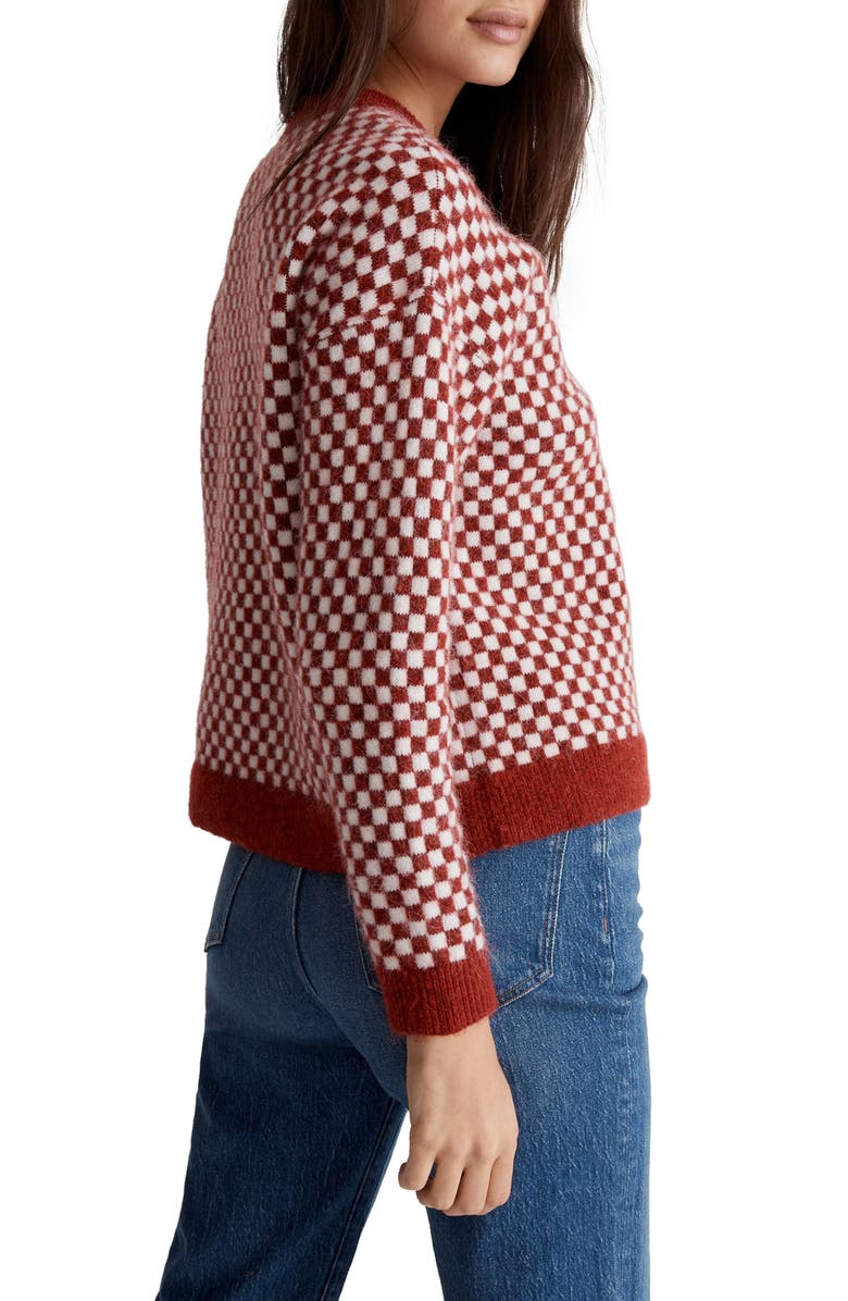 Madewell Checkerboard Jacquard Pullover Sweater | Nordstrom
