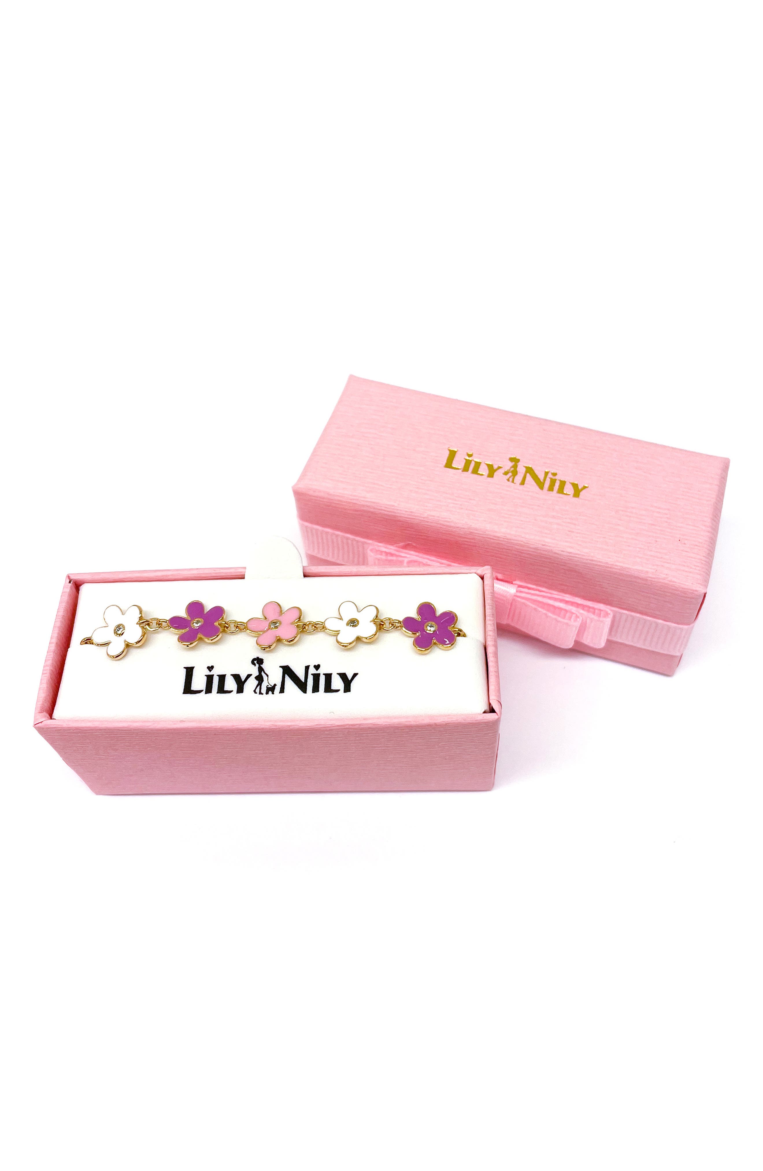 Lily Nily Kids' Floral Link Bracelet | Nordstrom