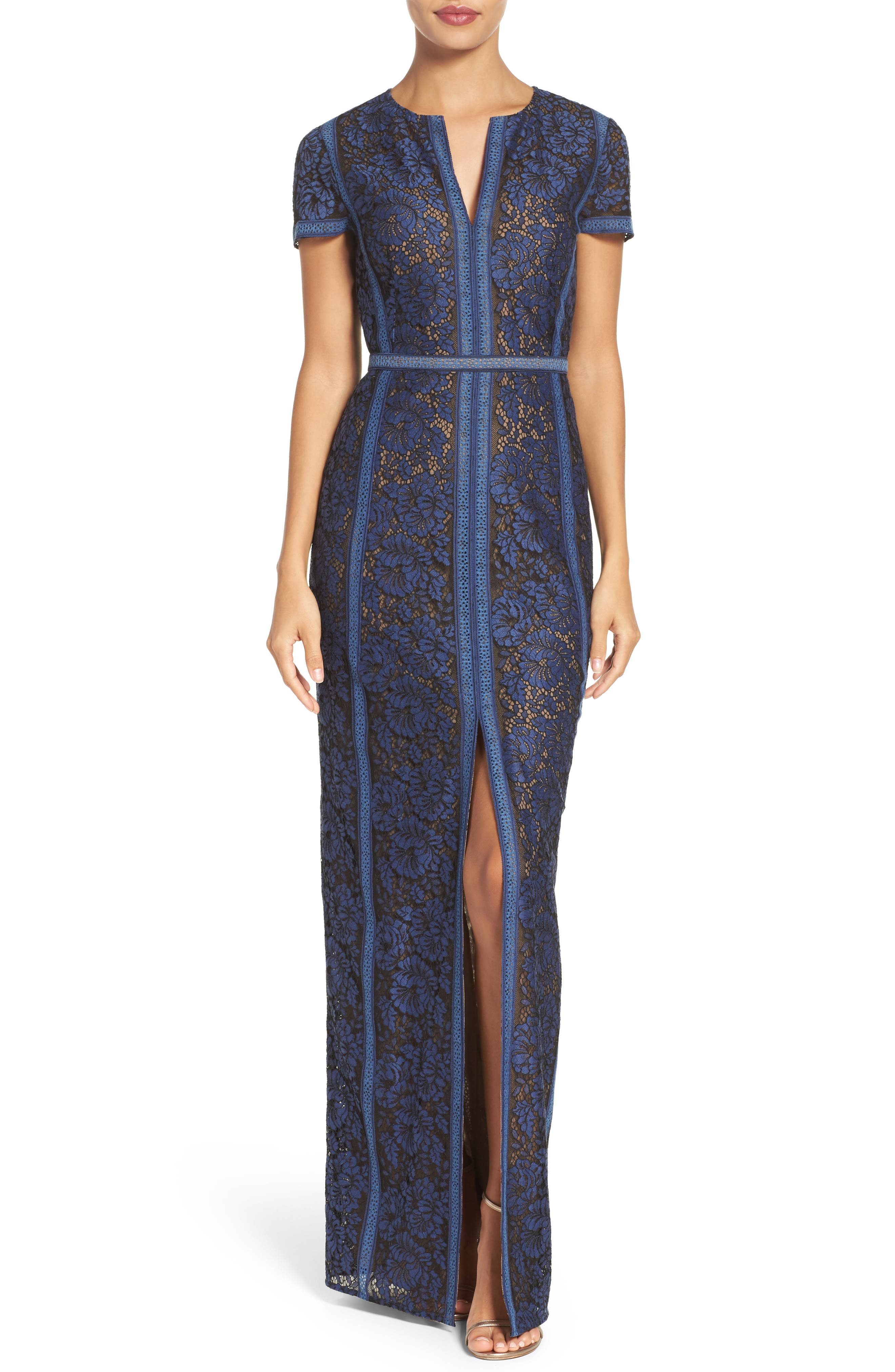 BCBGMAXAZRIA Cailean Lace Gown | Nordstrom