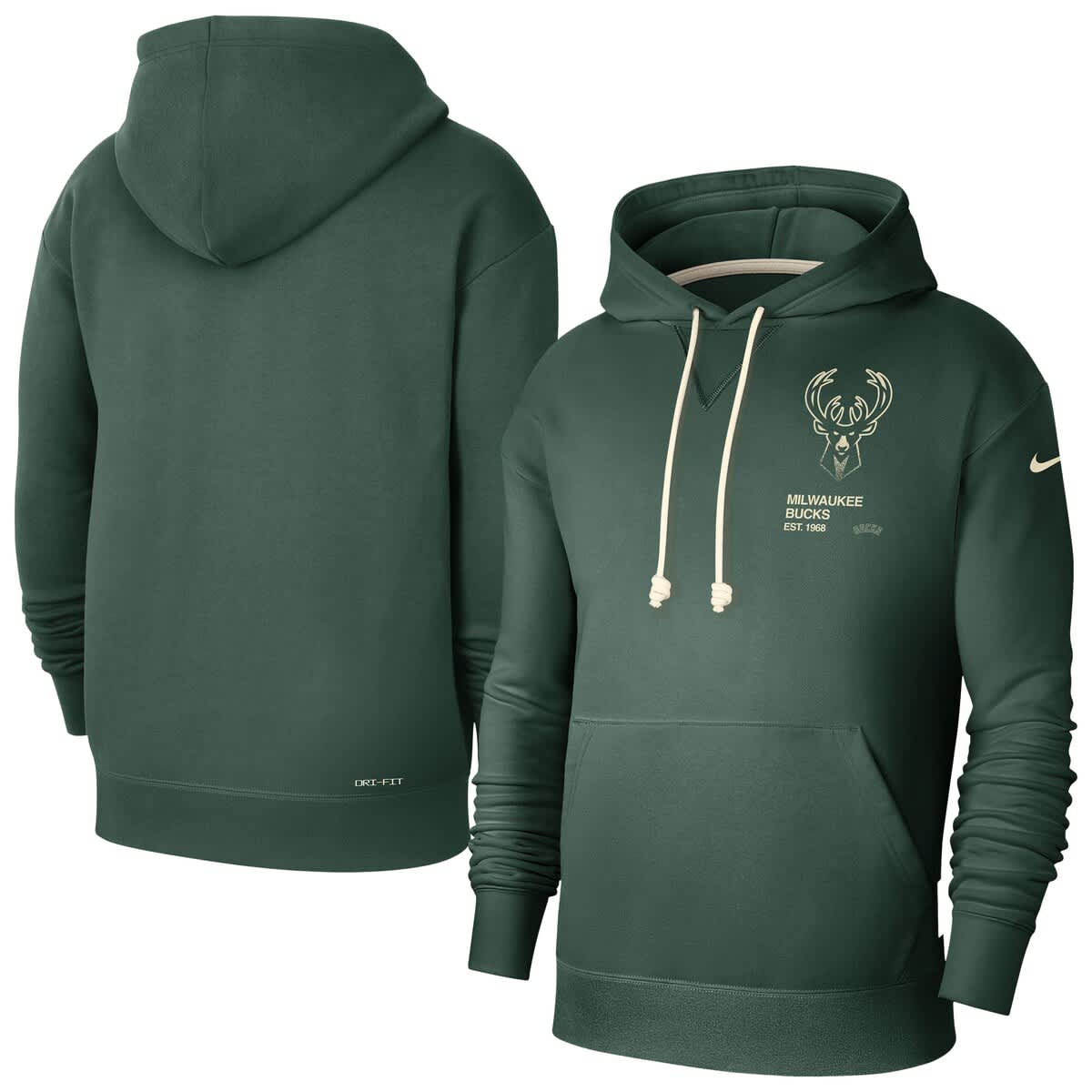 Nike Men's Nike Hunter Green Milwaukee Bucks Courtside Standard Issue ...