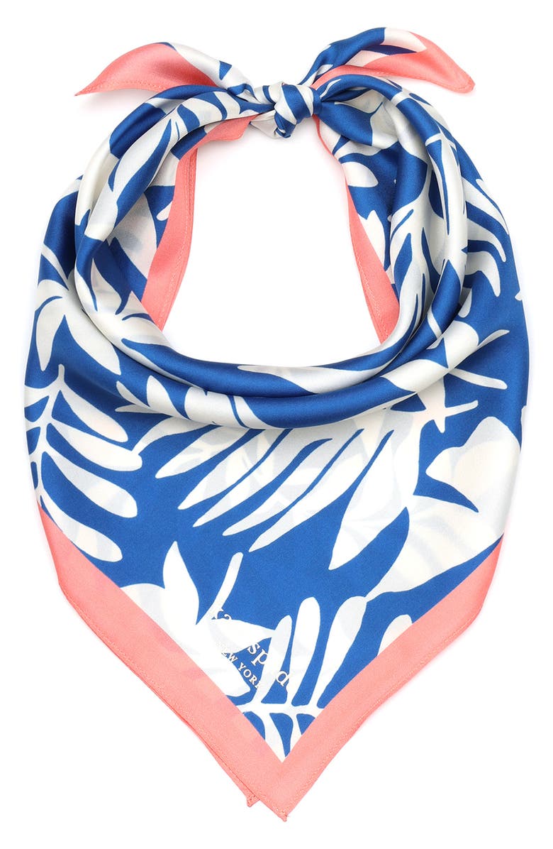 Kate Spade New York tropical foliage square silk scarf | Nordstrom
