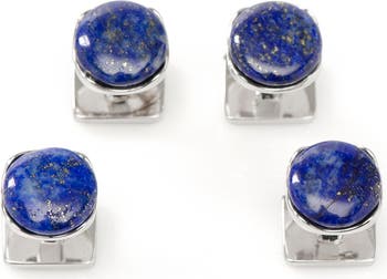 Cufflinks, Inc. Sterling Silver & Lapis Lazuli Shirt Studs | Nordstrom