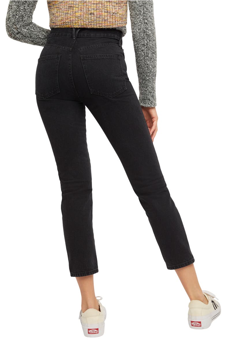 Free People High Waist Slim Fit Crop Jeans | Nordstromrack