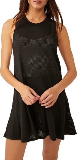 FP Movement by Free People Courtside Pleated Sheer Mesh Dress ...