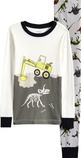 Petit Lem Kids' Dino Dig Long Pajamas | Nordstromrack