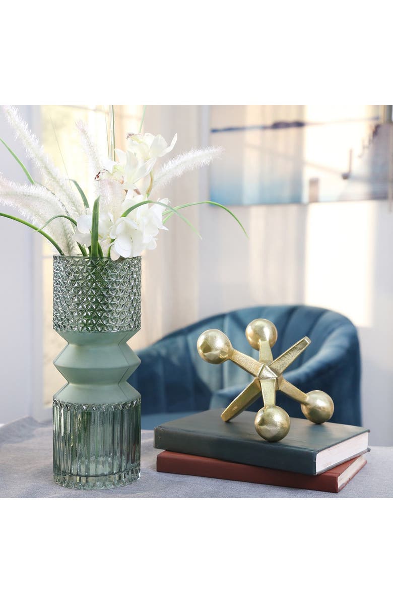 SAGEBROOK HOME Glass 10" Mallet Vase - Green | Nordstromrack