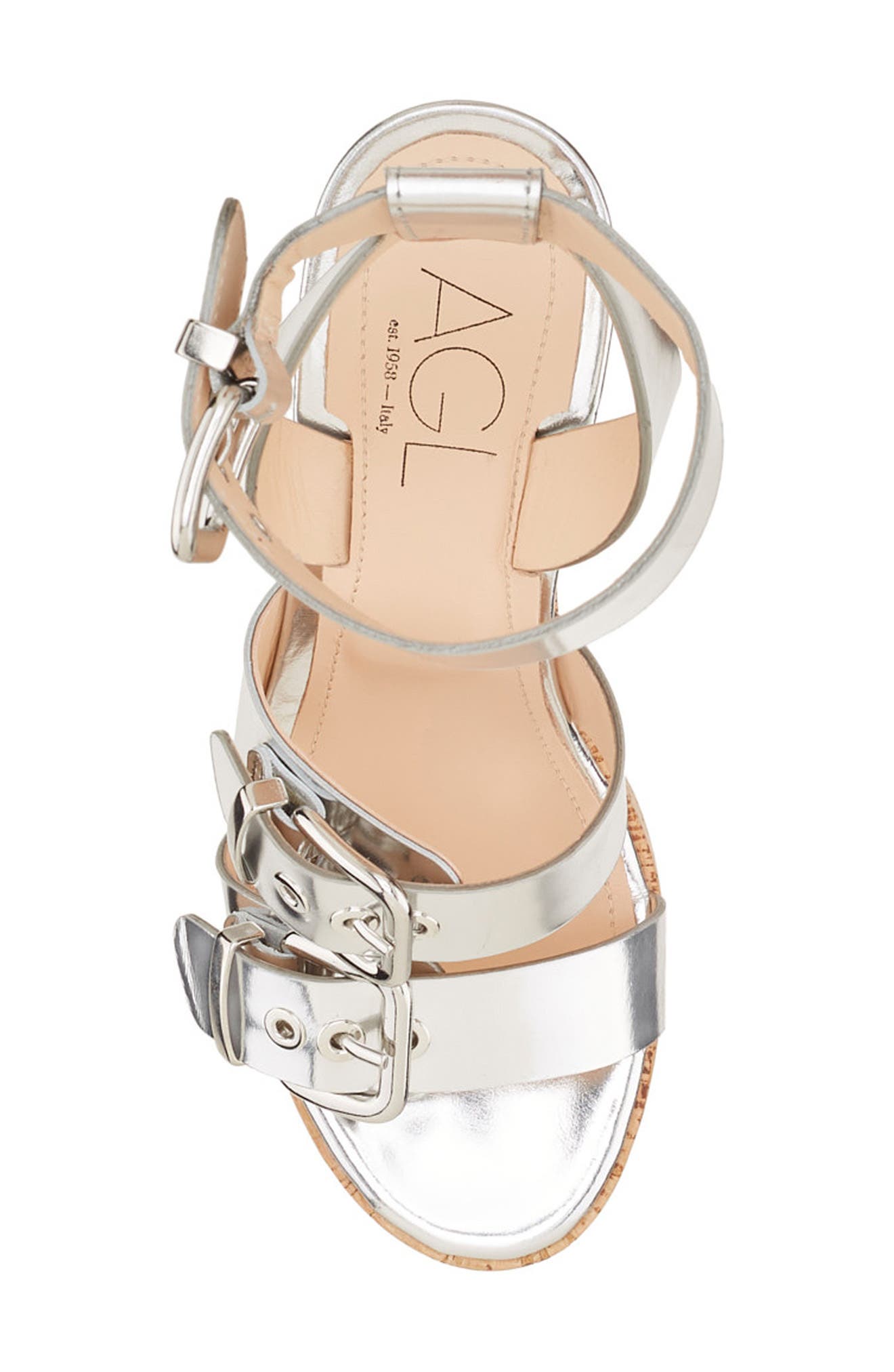 AGL Phile Metallic Platform Sandal (Women) | Nordstromrack