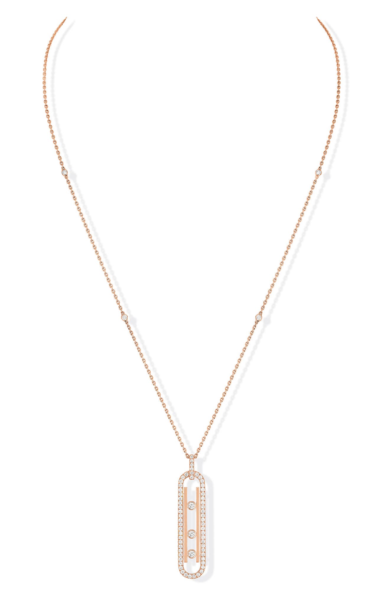 Messika Baby Move Pavé Diamond Pendant Necklace | Nordstrom