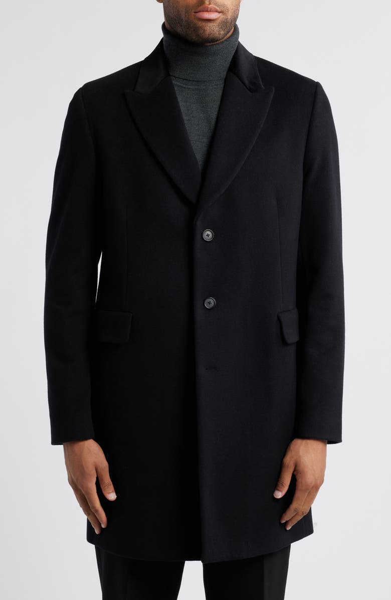 Paul Smith Single Breasted Wool Blend Overcoat | Nordstromrack
