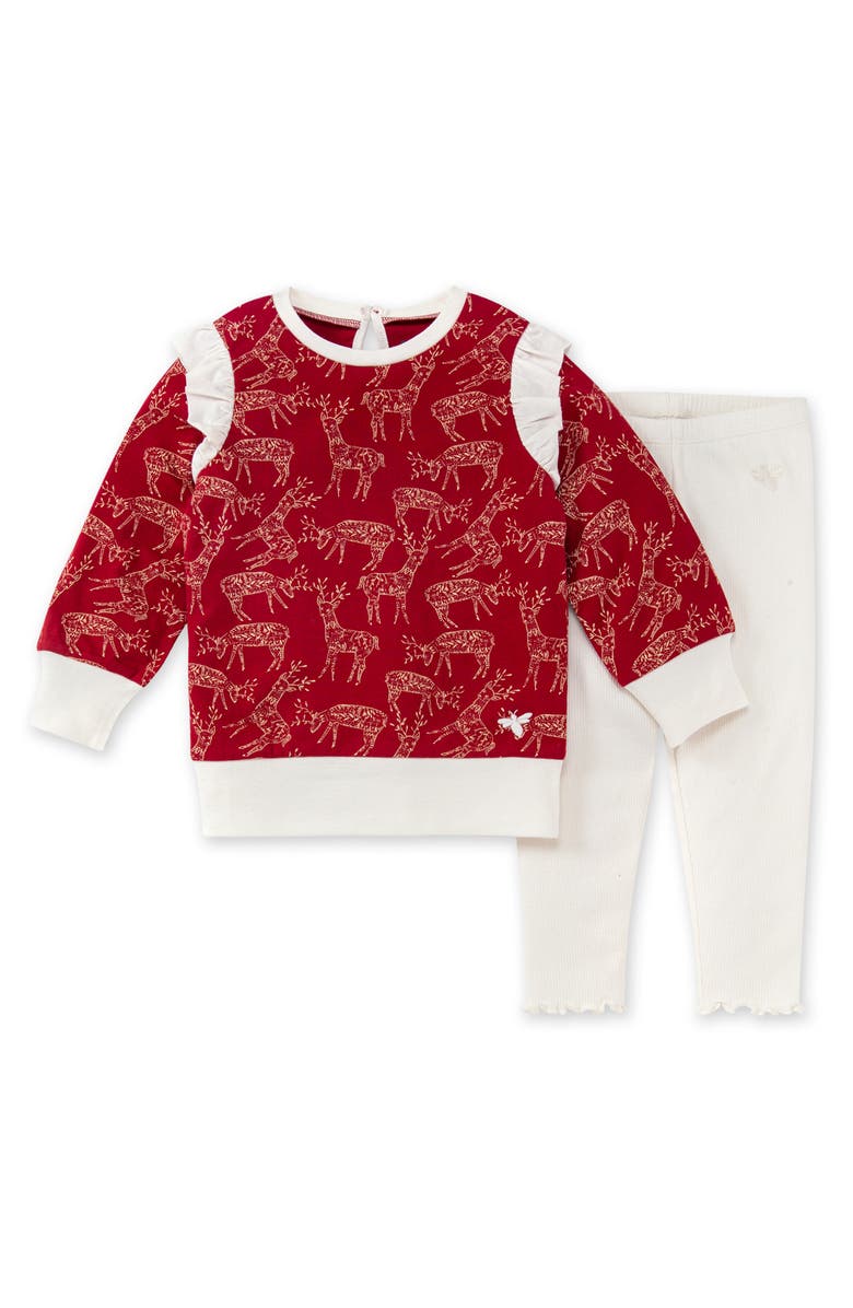 Burt's Bees Baby Festive Reindeer Tunic & Leggings 2-Piece Set ...