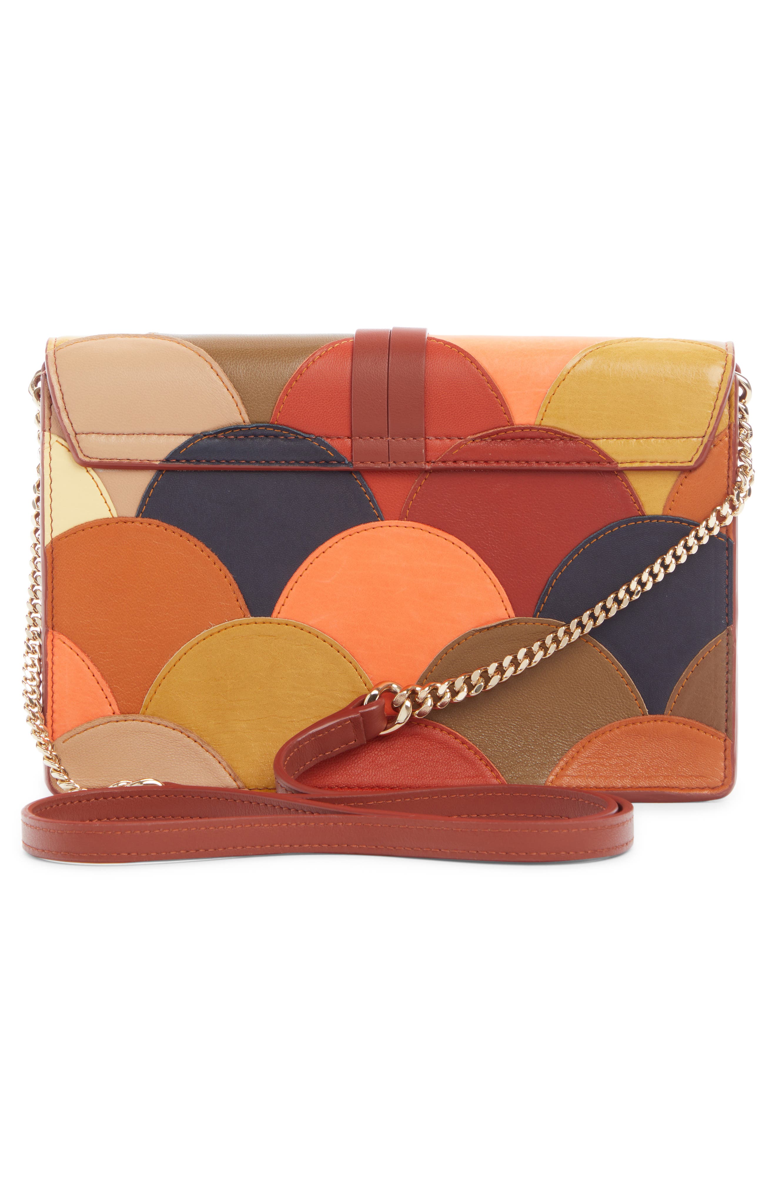 Chloé Alphabet Scallop Patchwork Leather Clutch | Nordstrom
