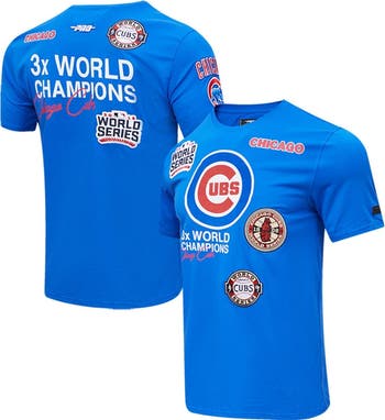 PRO STANDARD Men's Pro Standard Royal Chicago Cubs Championship T-Shirt ...