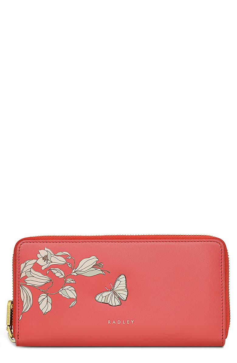 Radley Butterfly Large Zip Leather Wallet | Nordstromrack