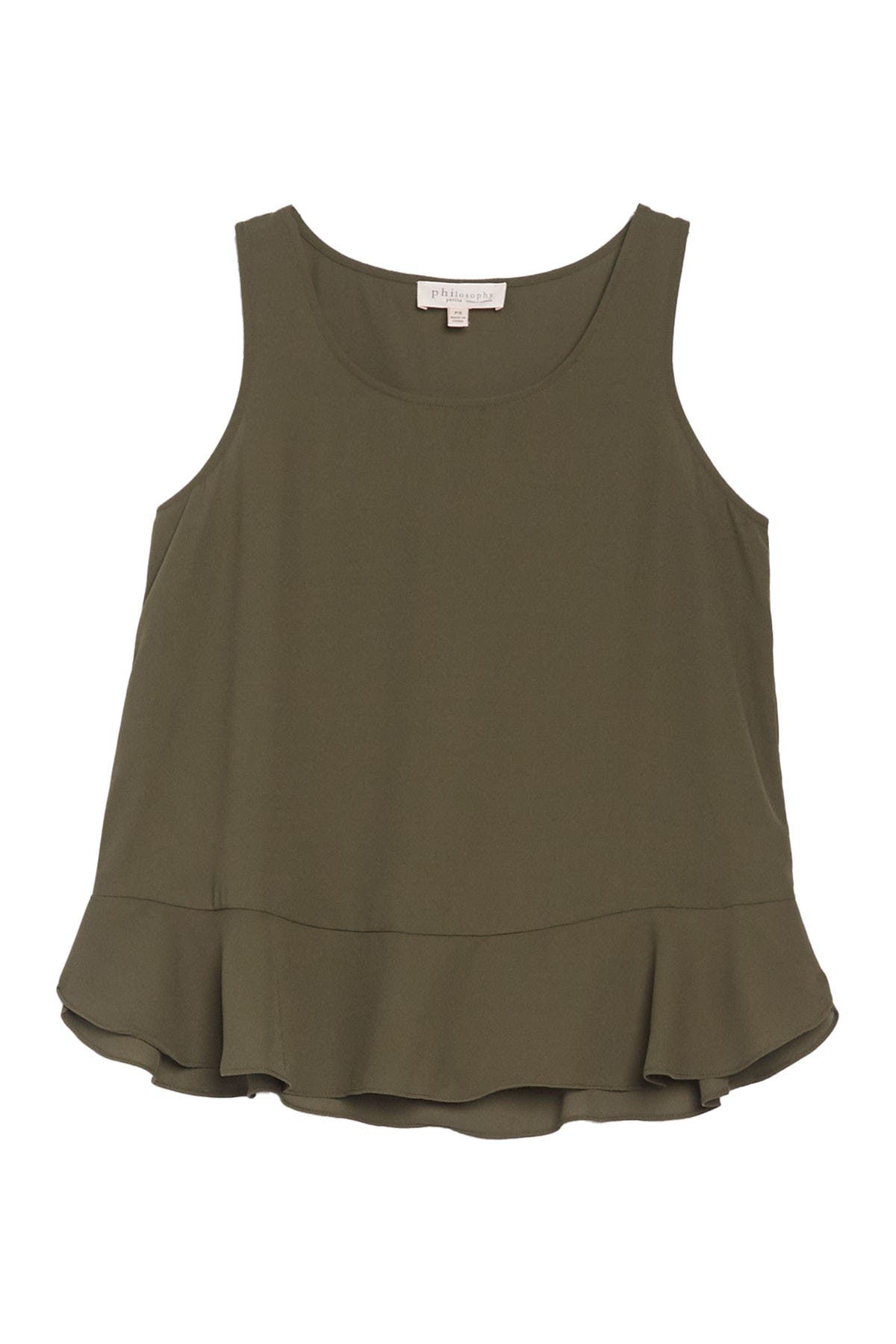 PHILOSOPHY BY RPUBLIC CLOTHING Sleeveless Ruffled Blouse | Nordstromrack
