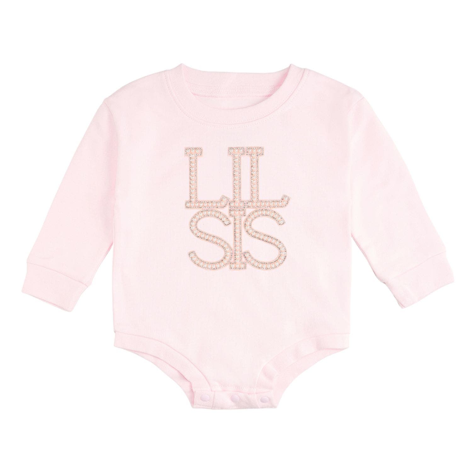 Lil Sis Pearl Patch Long Sleeve Romper (Women) | Nordstrom