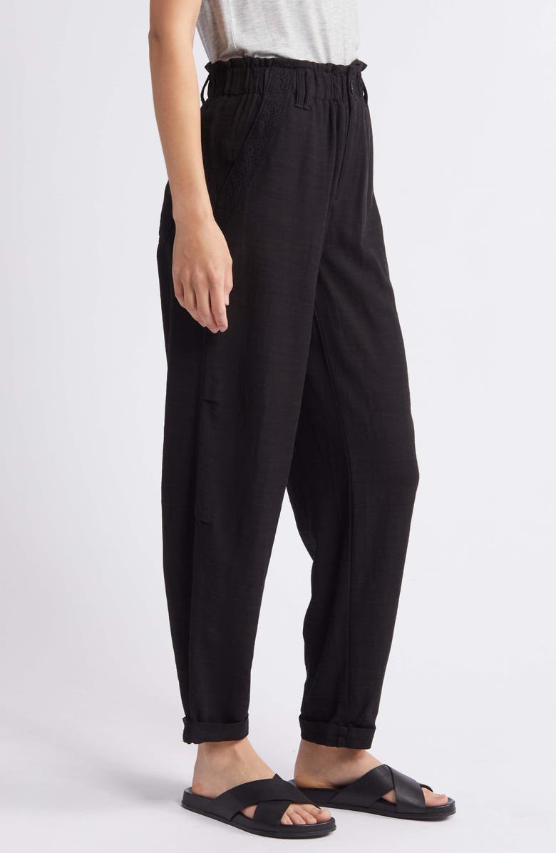 Wit & Wisdom Skyrise Paperbag Waist Cuff Straight Leg Pants | Nordstromrack