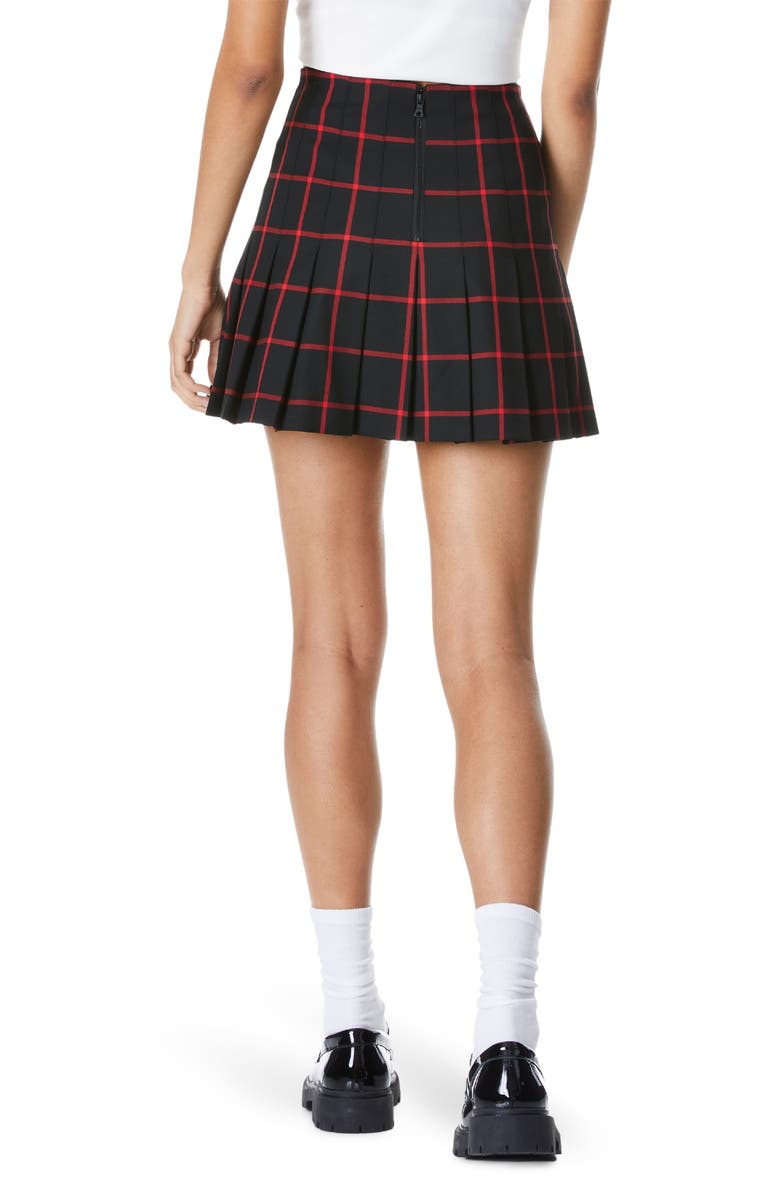 Alice + Olivia Carter Plaid Pleated Miniskirt | Nordstromrack