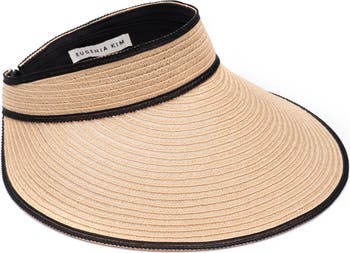 Eugenia Kim Trixie Packable Straw Visor | Nordstrom