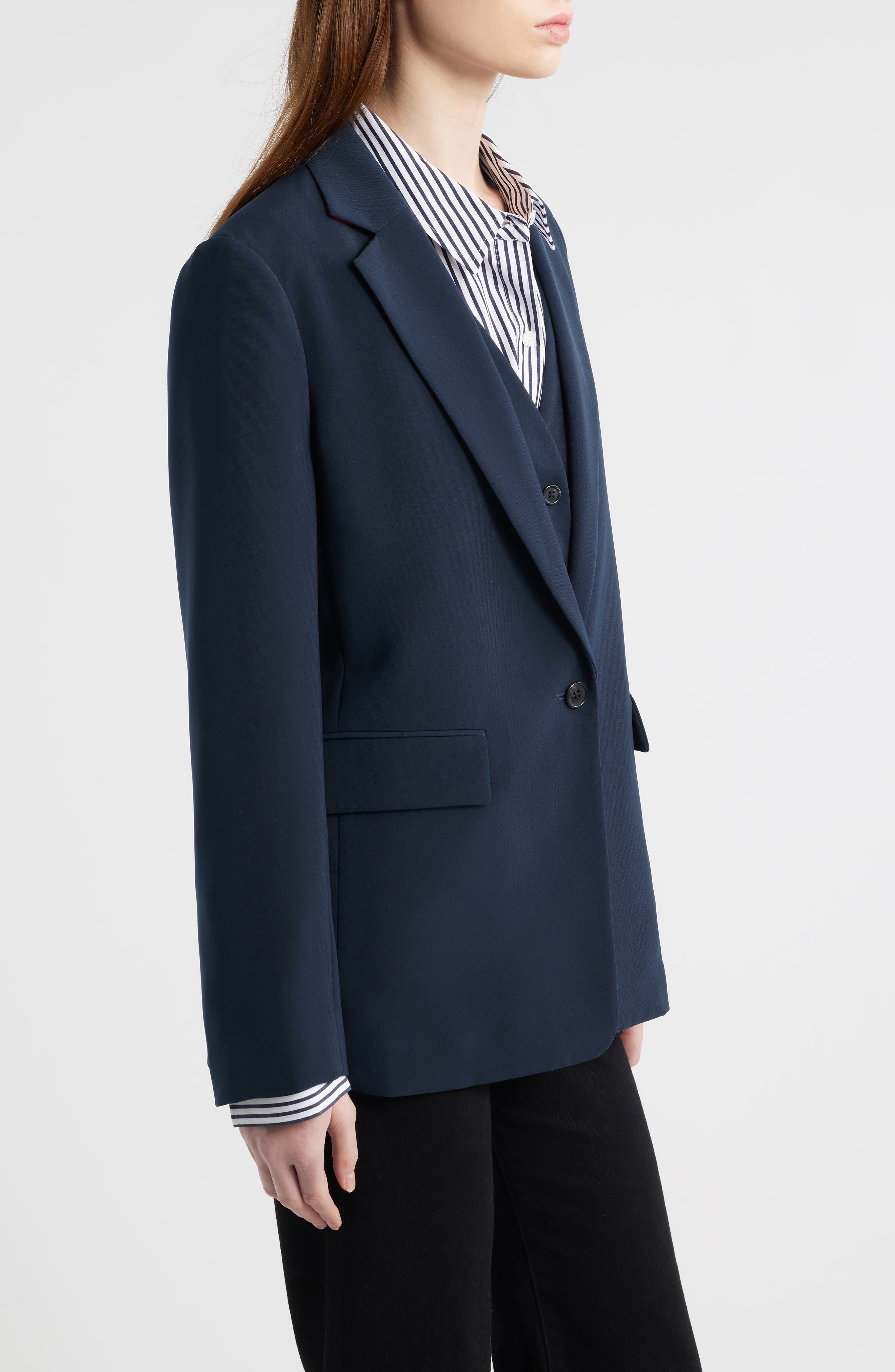 rag & bone Jennifer Slim Fit Vest & Blazer Set | Nordstromrack