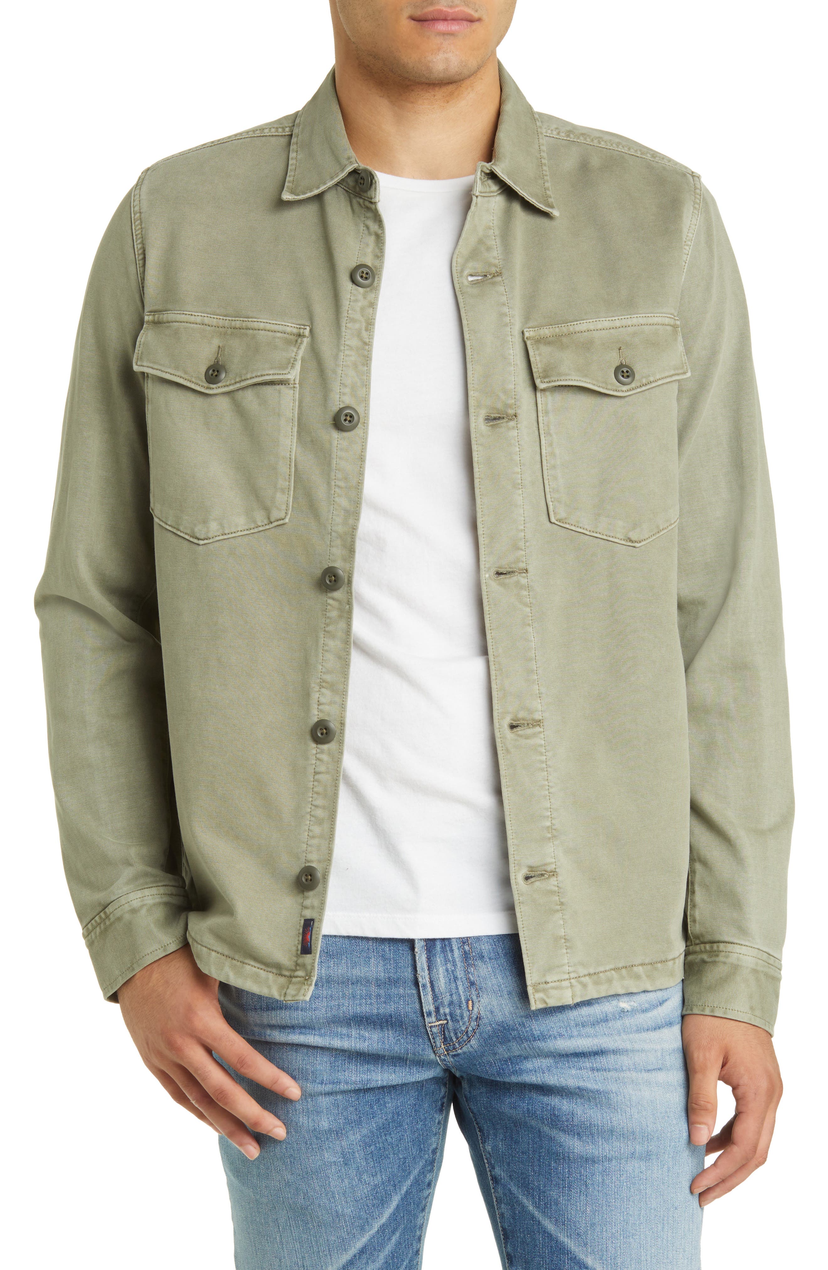 Faherty Jersey Shirt Jacket | Nordstromrack